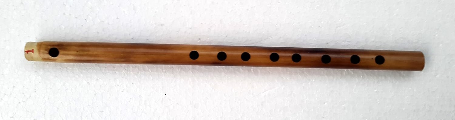 Carnatic Venu Flute C Scale 21 Inch 8 Holes with velvet Cover & Rexine ...