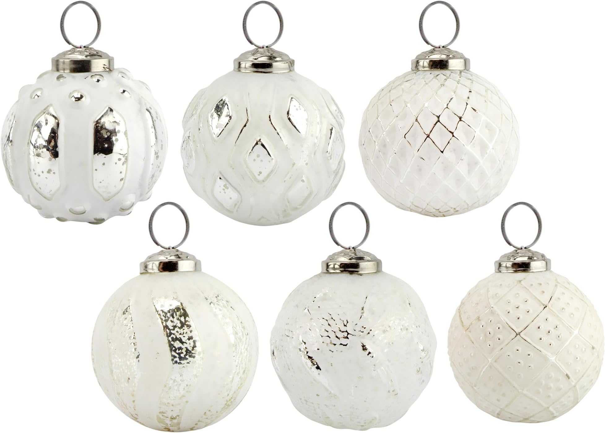 Amazon.com: Kathfly 12 Pcs Farmhouse Ball Ornaments Distressed Metal ...