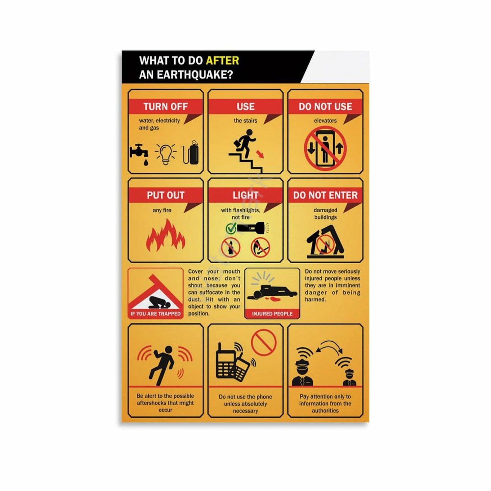 Earthquake Safety Poster Making