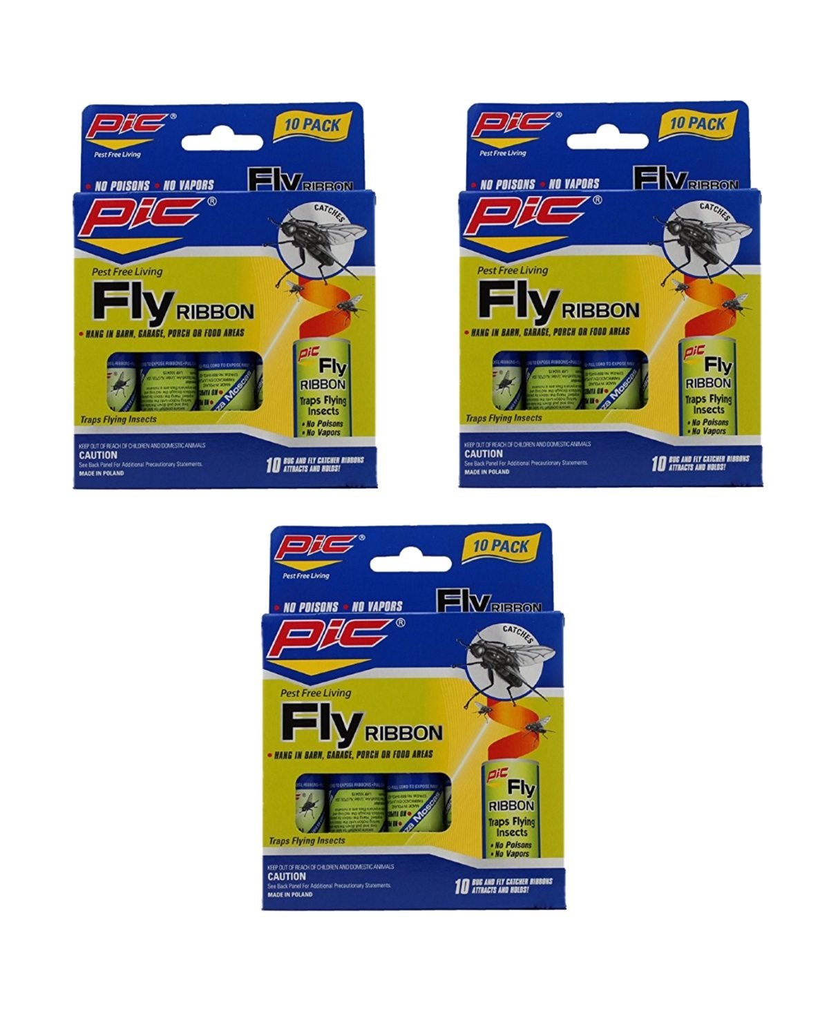 Amazon.com: Pic FR10B Sticky Fly Ribbons (30-Pack) : Patio, Lawn & Garden