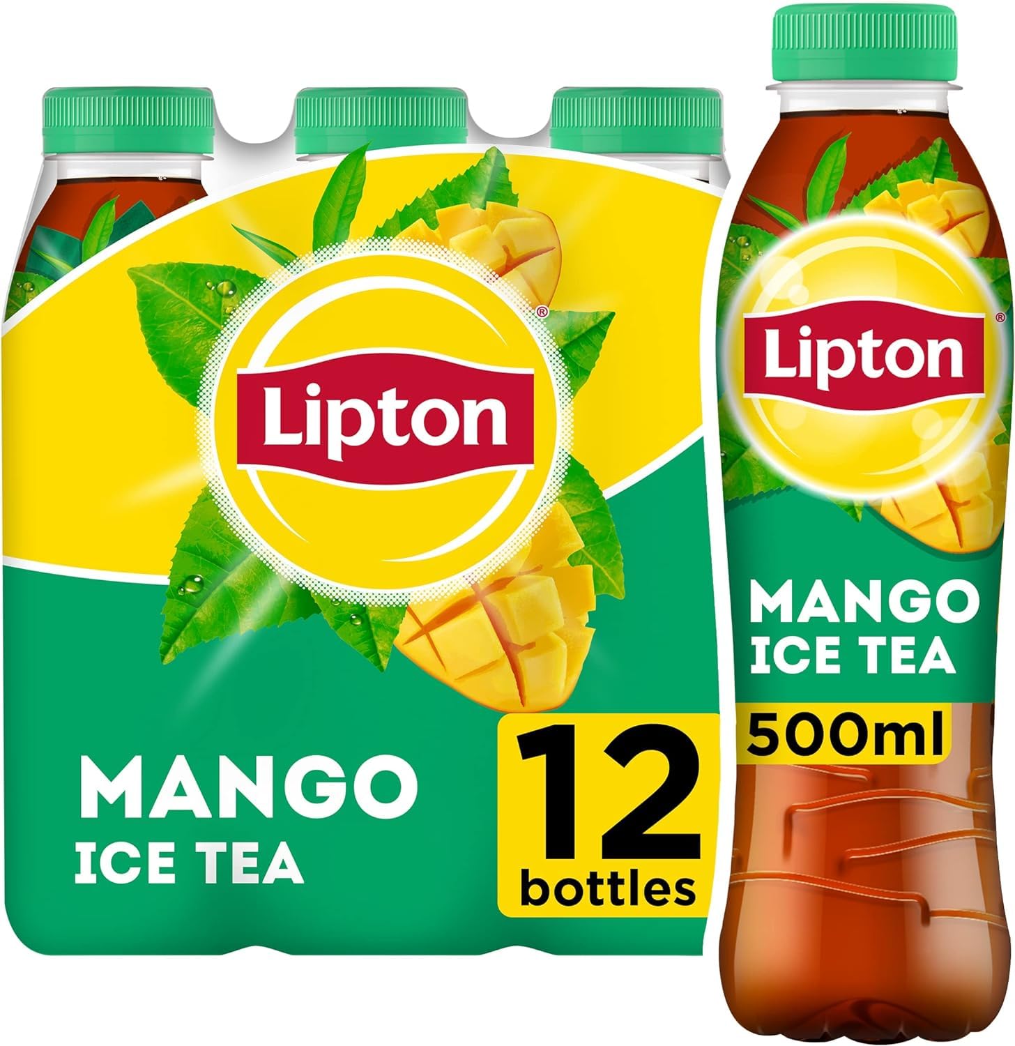 Ice Tea Bottles Various Flavours 12 x 500ml (Mango) : Amazon.co.uk: Grocery