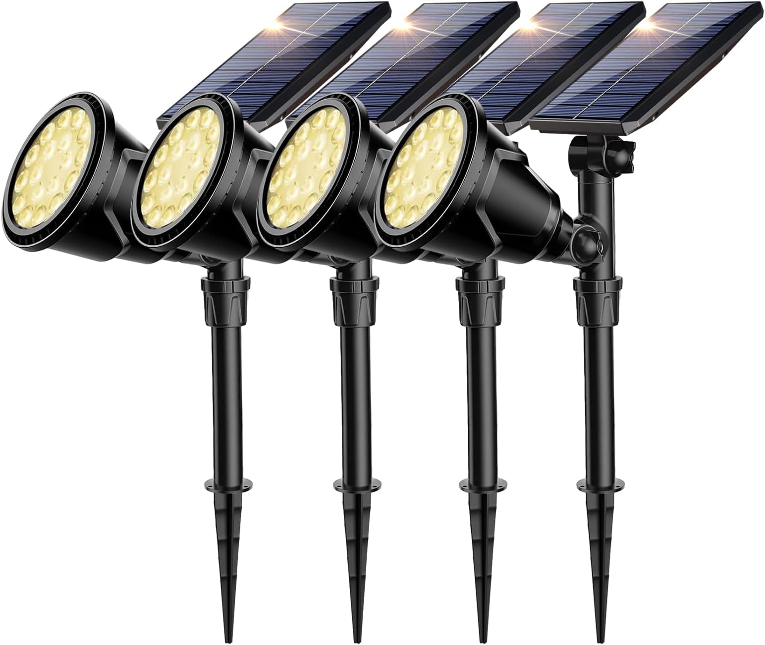 Quntis 8 Packs Outdoor Solar Lights, Waterproof IP65 Solar Garden ...