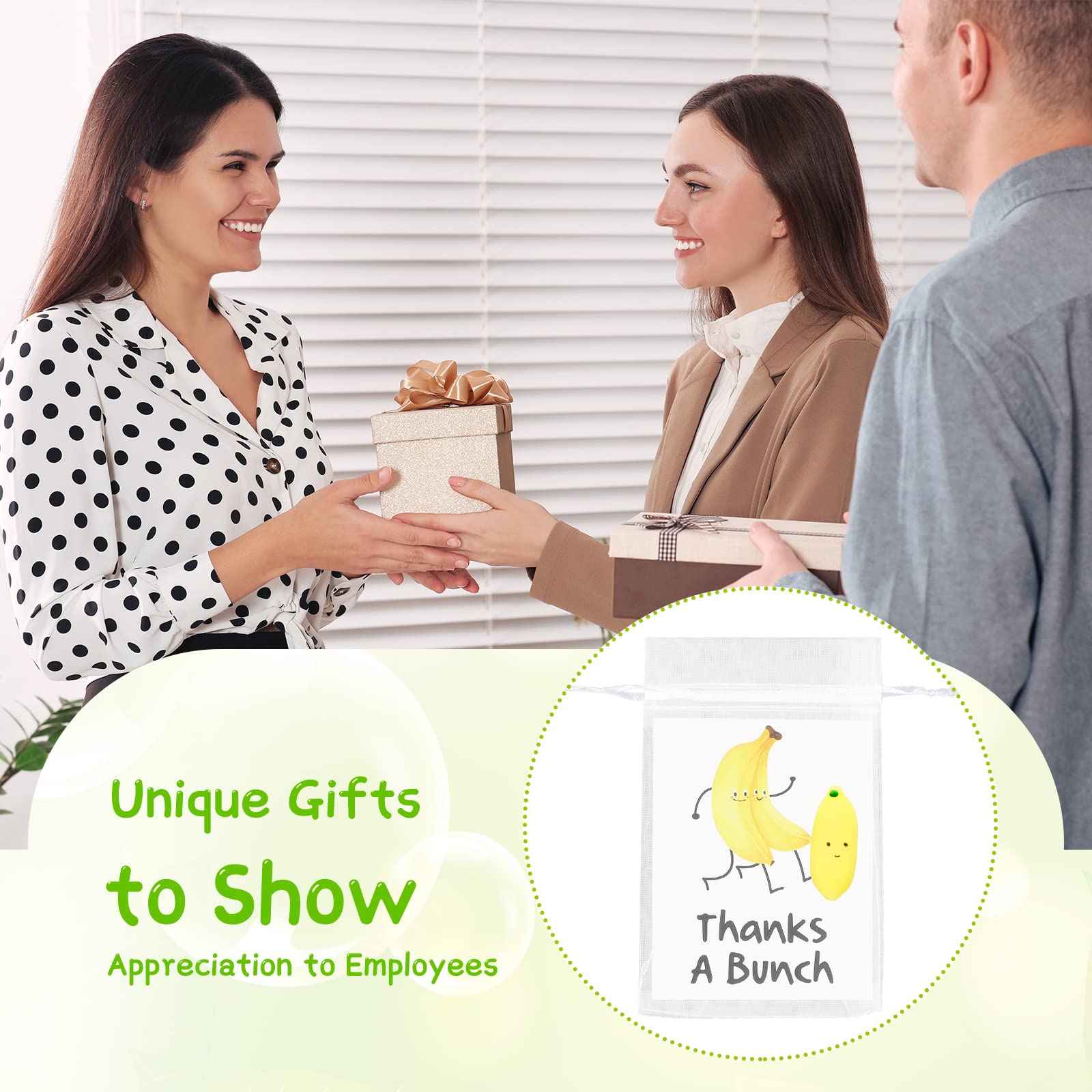 Wettarn 180 Pcs Employee Appreciation Gifts Includes 60 Pcs Fruit Pun ...