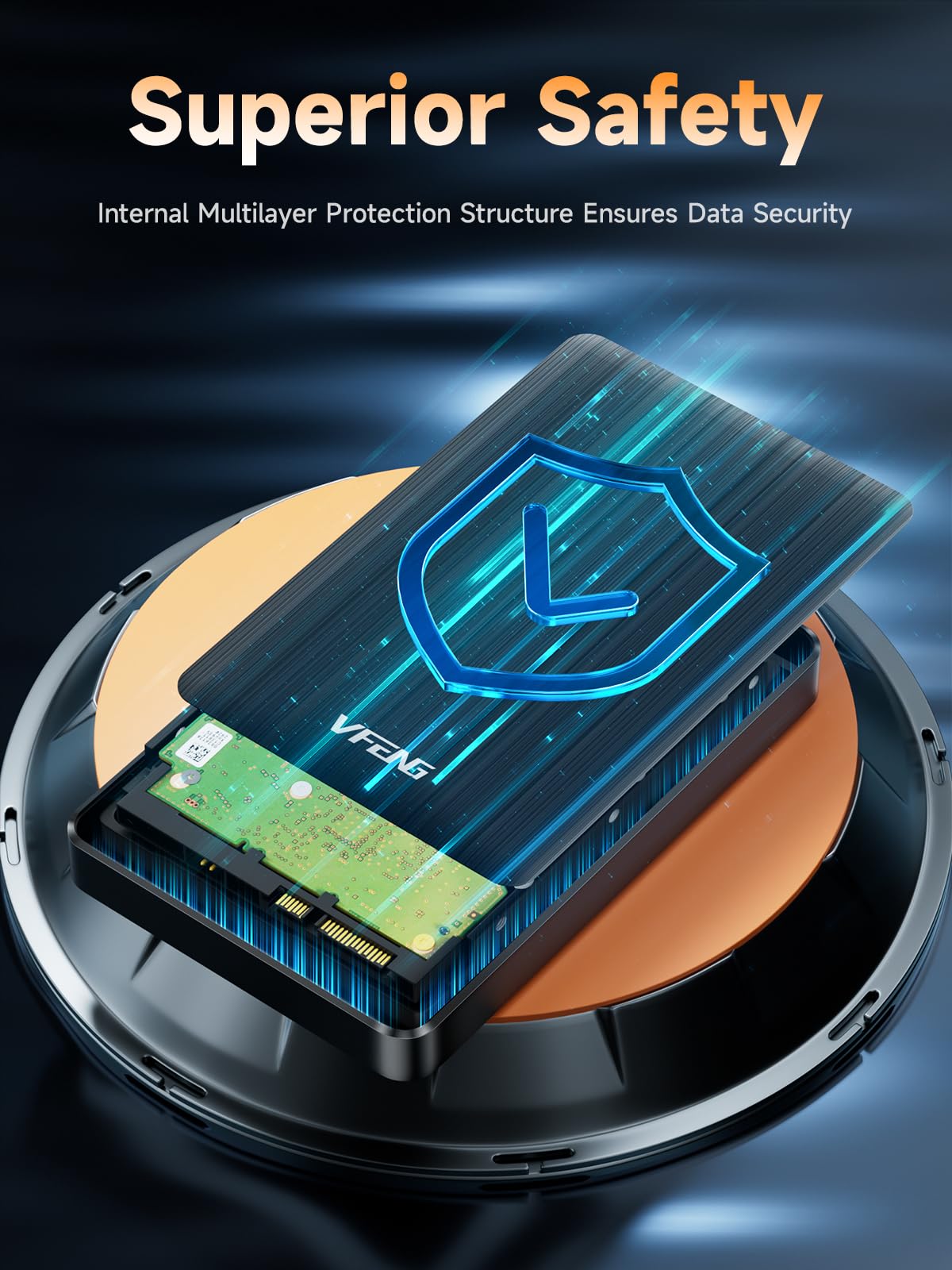 VFENG 1TB Portable External Hard Drive, Ultra Slim 2.5" USB 3.0 HDD ...