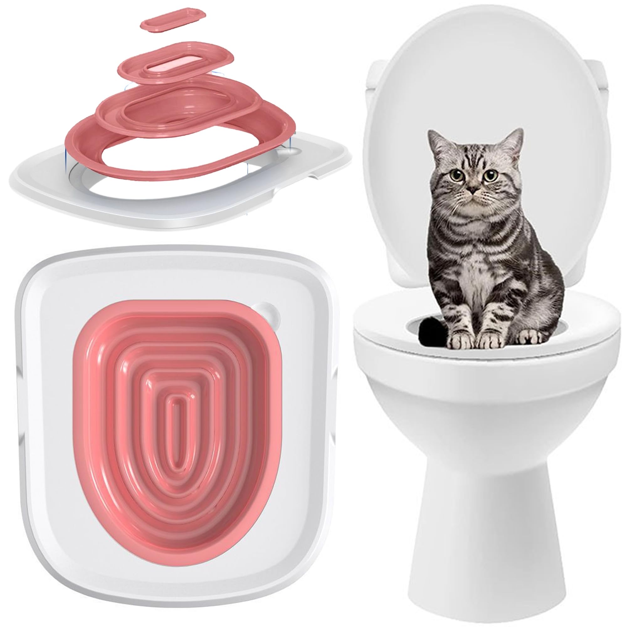 SUQ Cat Toilet, Trainer Cat Toilet, Training Package Reusable Plastic ...