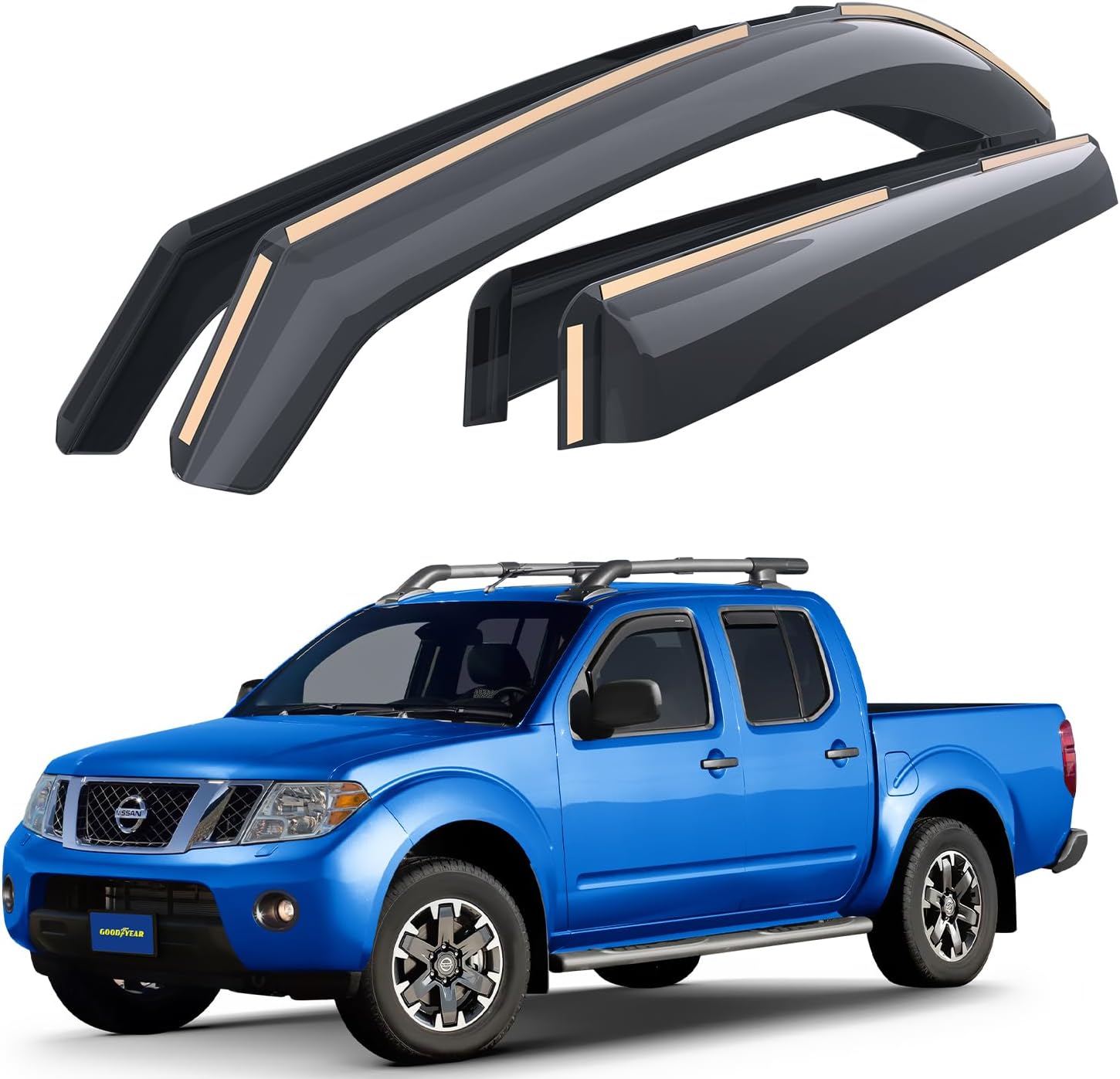 Amazon.com: ECNEREFERR Window Visors Rain Guards Deflector 92436 2 pcs ...