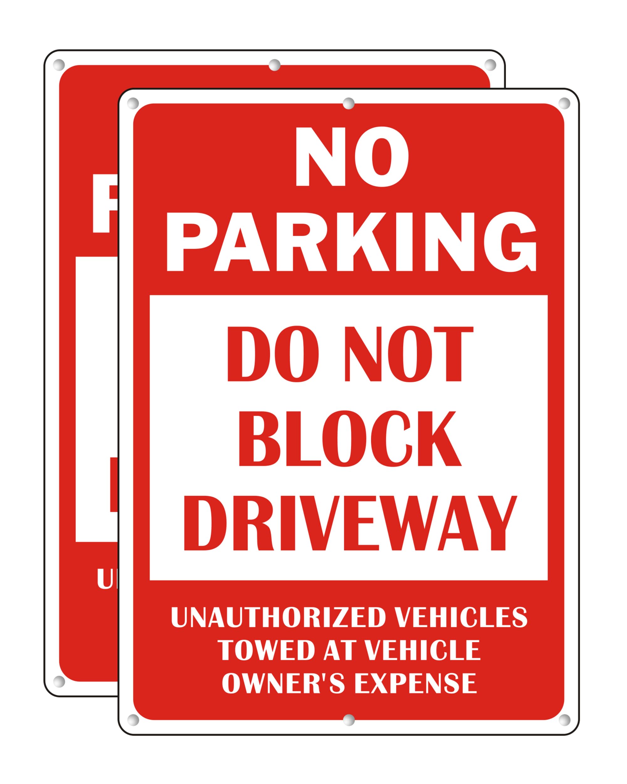 Amazon.com : Do-Not-Block-Driveway-Sign - No Parking Signs 10 x 14 ...