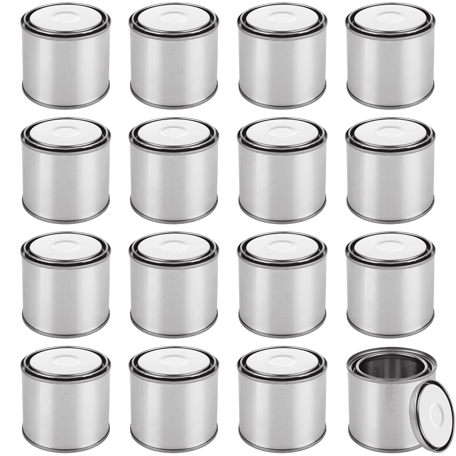Amazon.com: MUXHEL 16 Pcs Empty Paint Cans with Lids, 0.2L Metal Paint ...