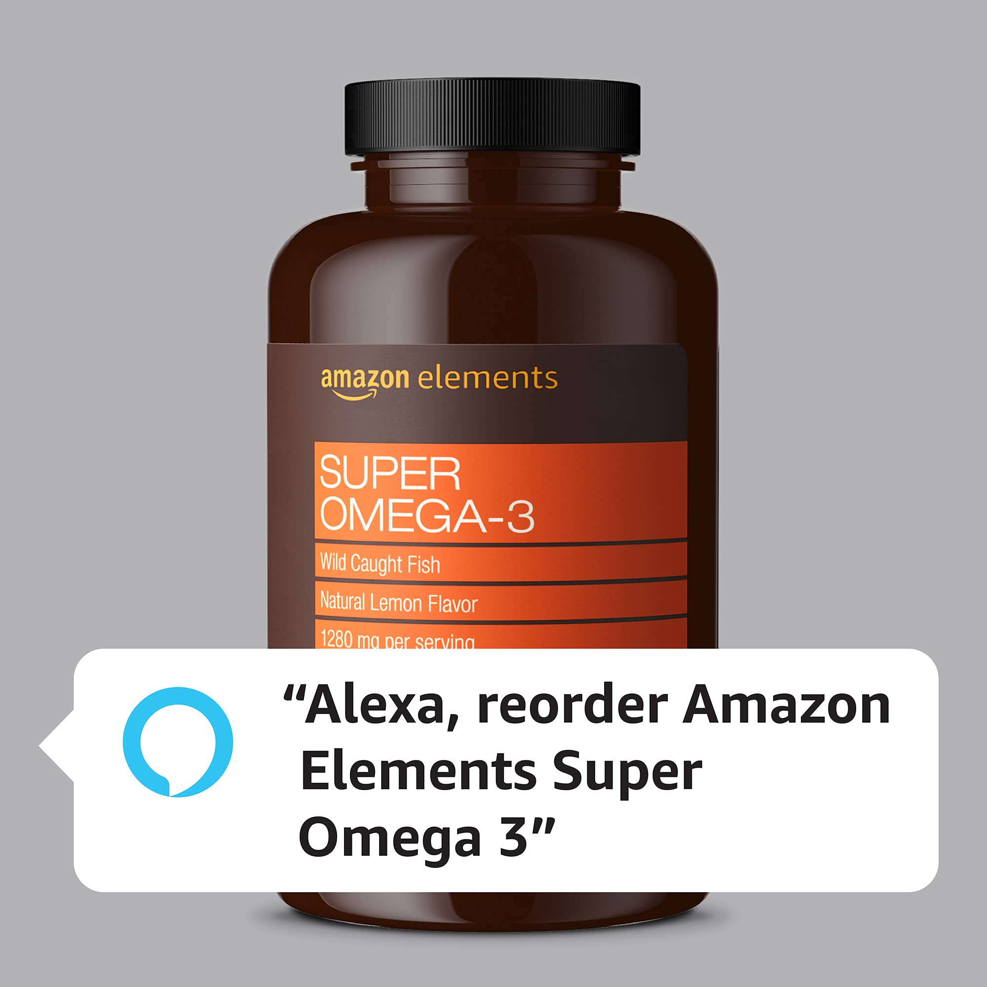 Amazon Elements Super Omega-3 con sabor a limón natura...B07BFSJLKX ...