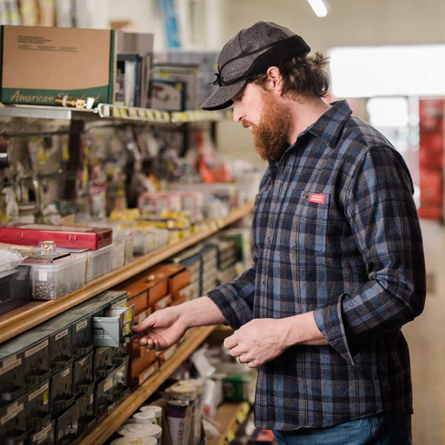 Snapklik.com : Stormy Kromer Rancher Cap - Winter Thinsulate Wool Hat