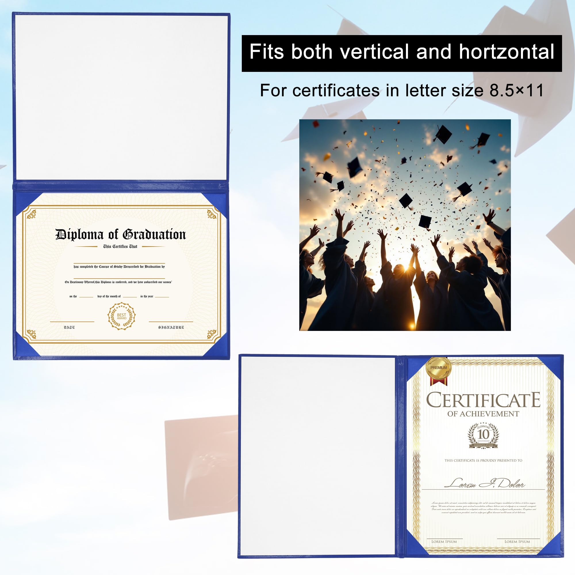 Snapklik.com : Diploma Cover 8.5x11 Graduation Covers Certificate ...