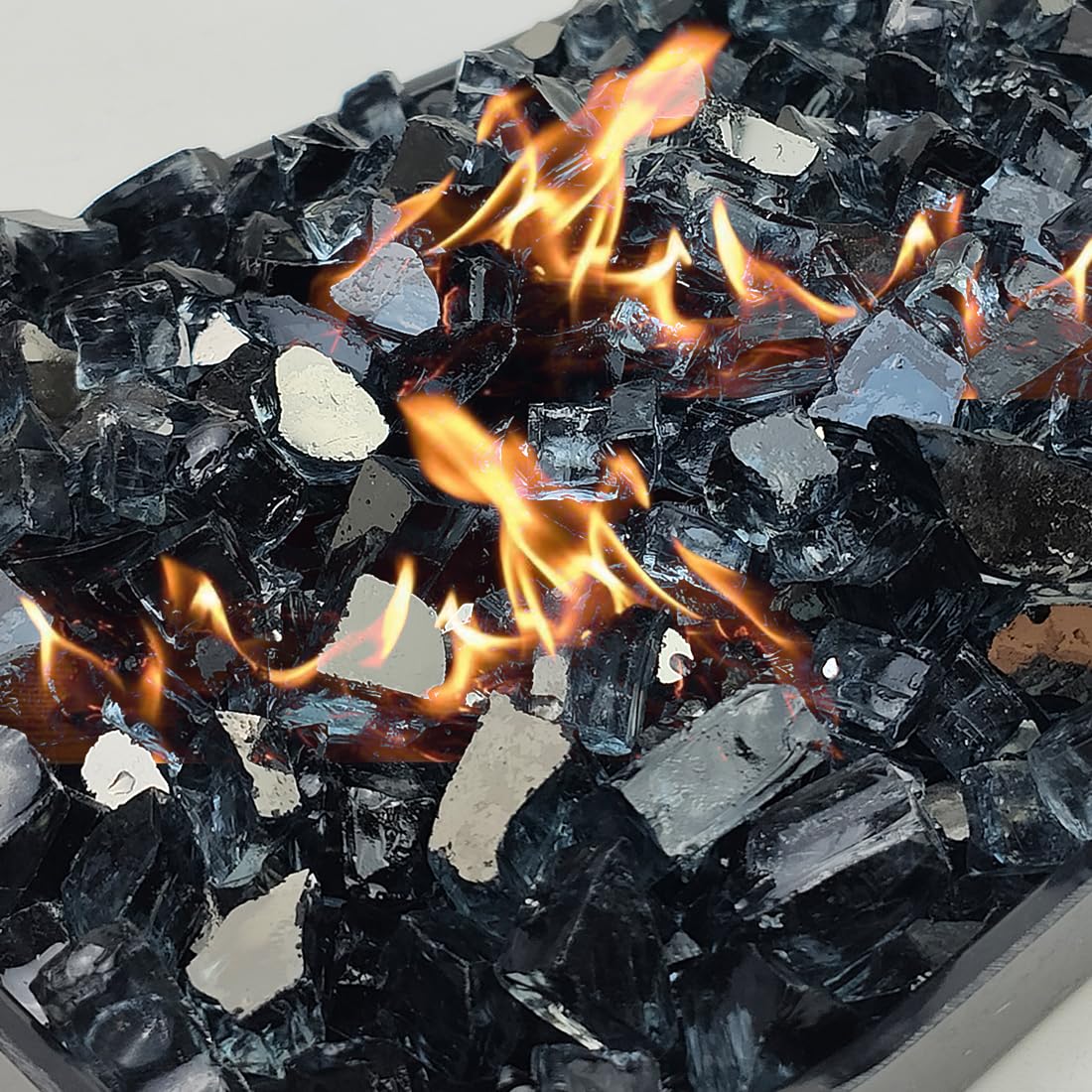 Snapklik.com : Fire Glass For Propane Fire Pit, 1/2 Inch High ...