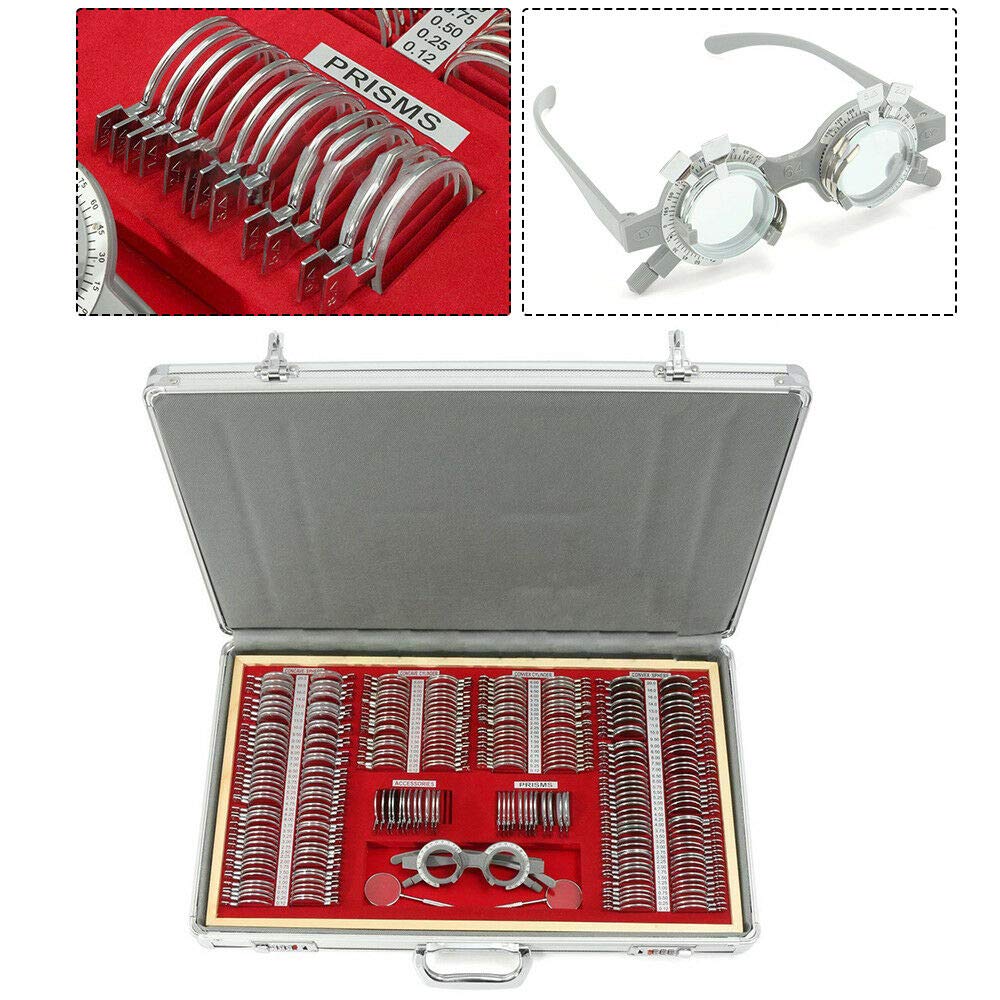 Optical Trial Lens Set Optometry Kit Metal Rim Ophthalmic lenses ...