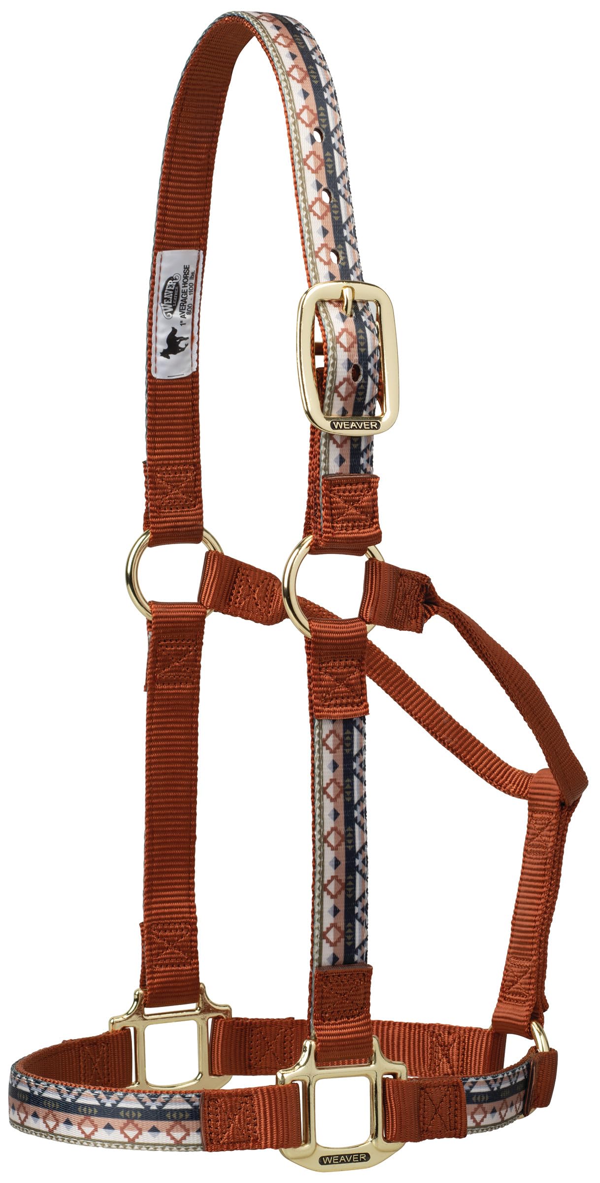 Weaver Horse Mini Halter Weaver Leather Nylon Chevron Horse Halter ...