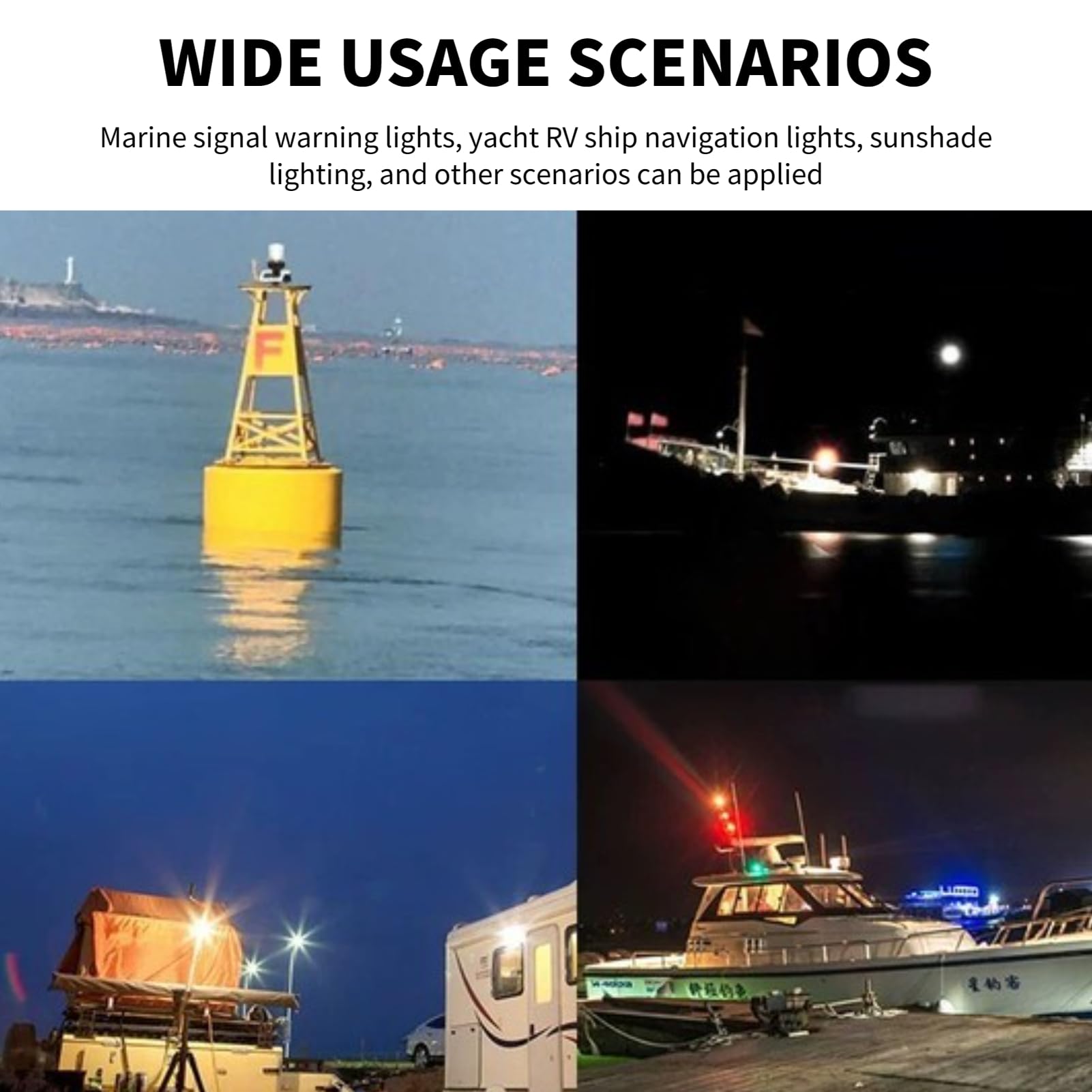 Anchor Light 360° Omnidirectional LED Anchor Stern Navigation Light For ...