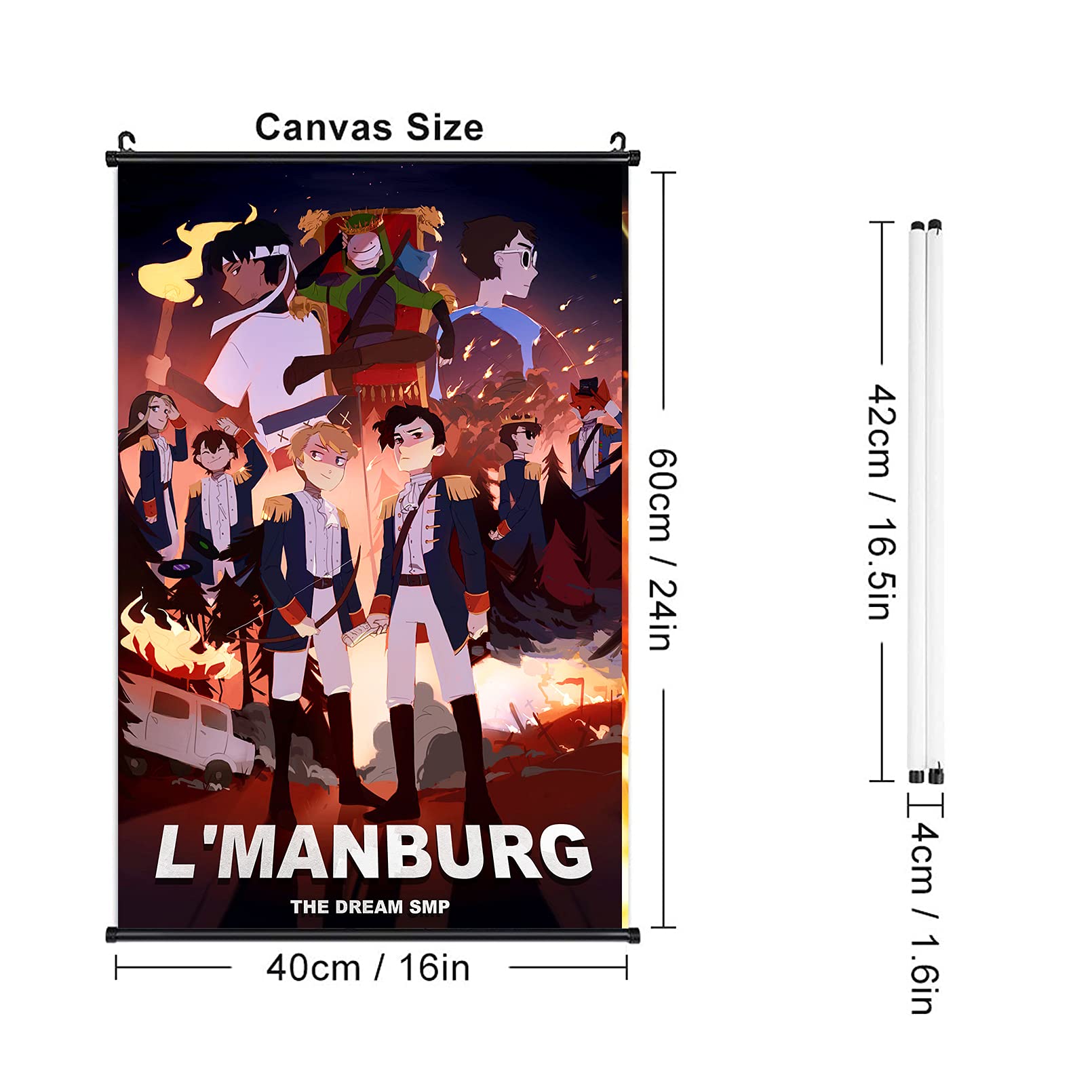 Dream SMP Poster Dream SMP Merch Hanger Room Decor- 16 x 24in Wall Art ...