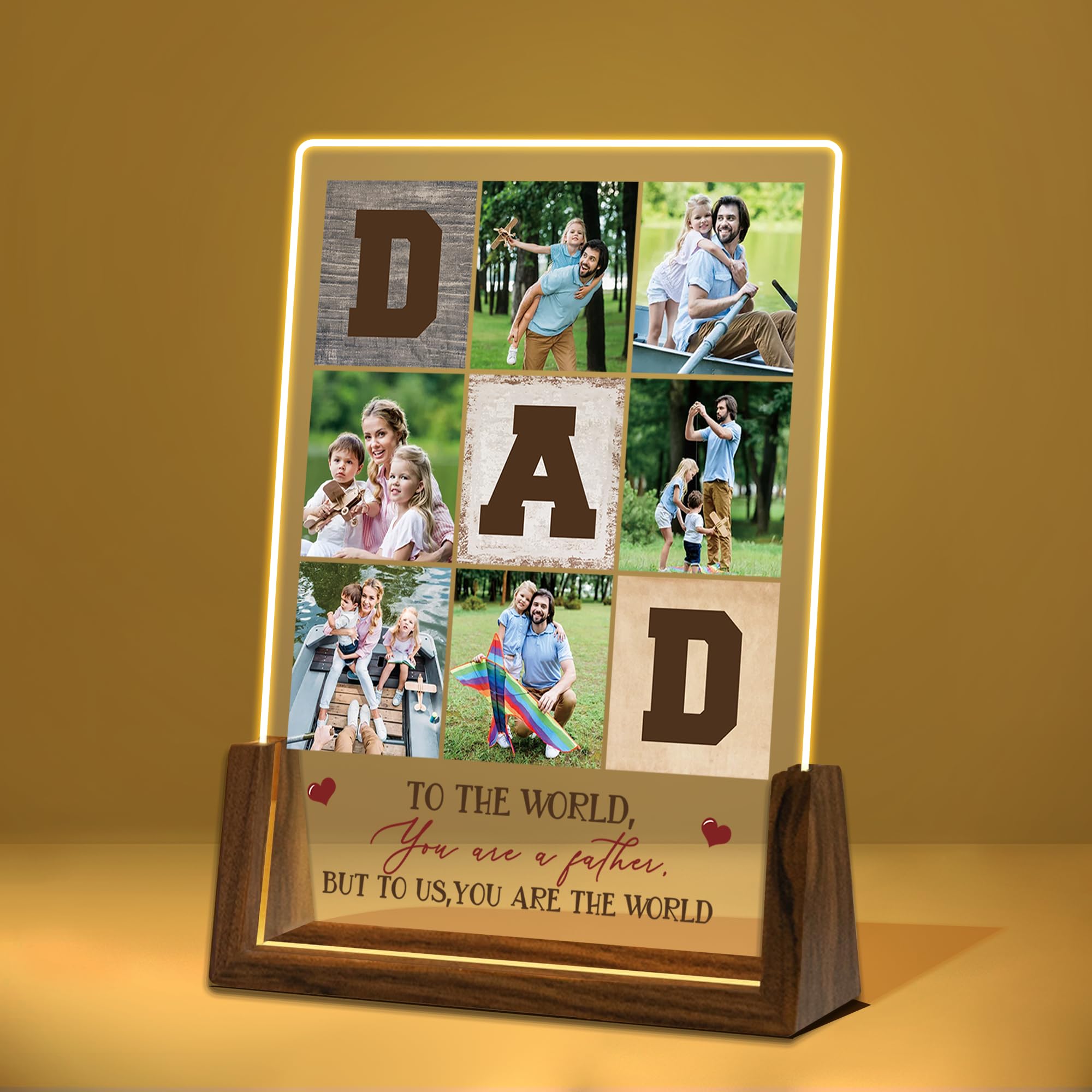 Tiirreez Personalized Father's Day Gifts for Dad, Customized Acrylic ...