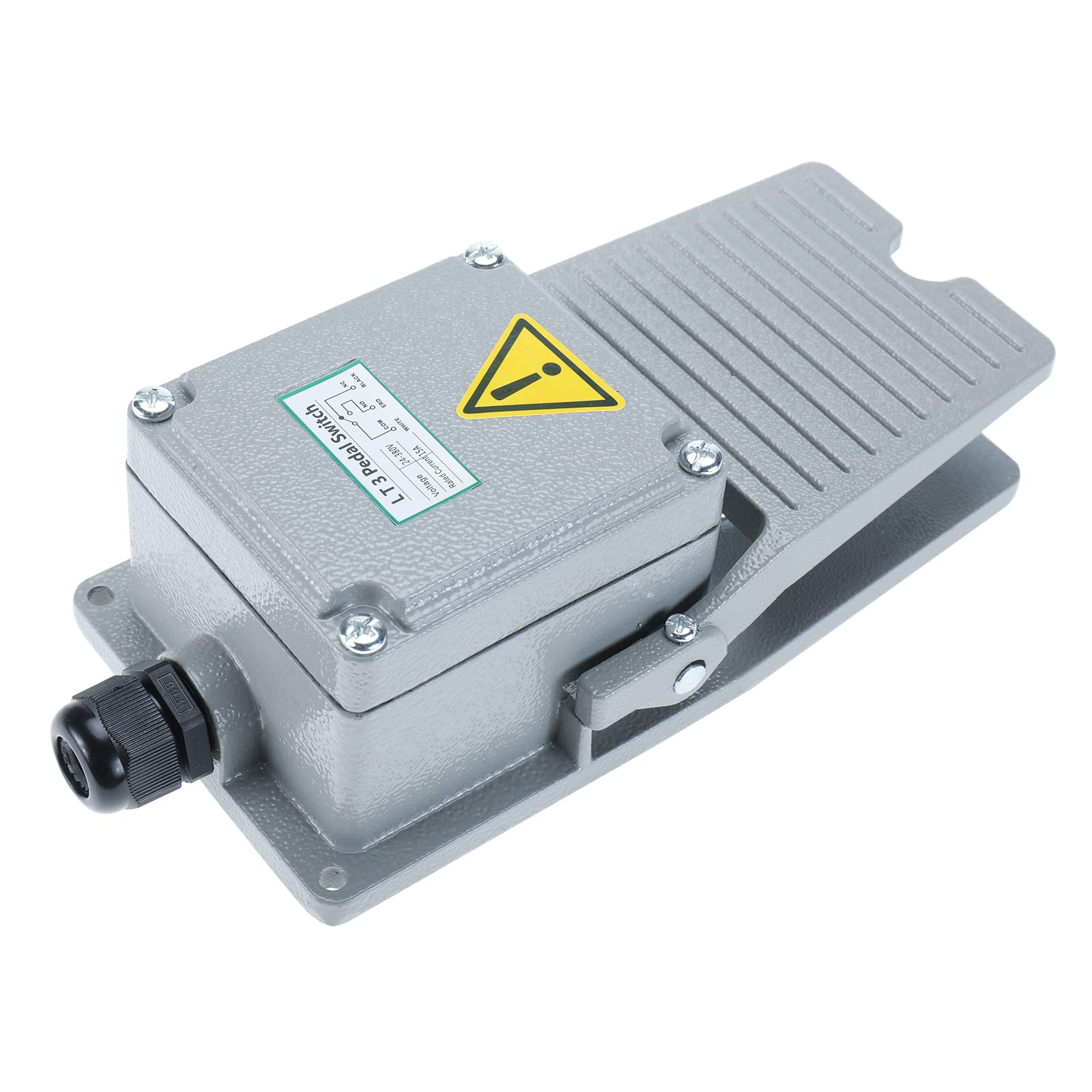 Snapklik.com : 2 Pack AC 380V 15A Closed SPDT Foot Switch 3 Terminals ...