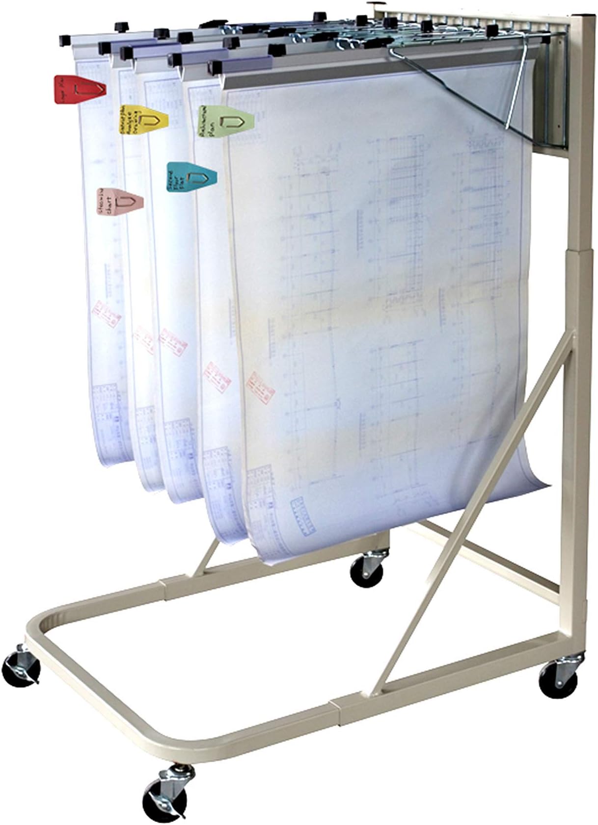 Amazon.com : Brookside Design Mobile Blueprint Storage Rack – Holds Up ...