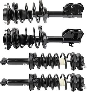 Amazon.com: Front and Rear Strut & Coil Spring Assembly Set Driver ...