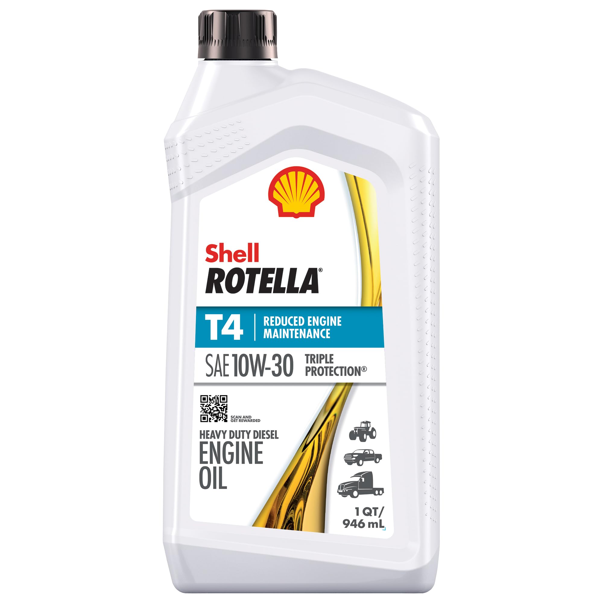 Snapklik.com : Shell Rotella T4 Triple Protection Conventional 10W-30 ...