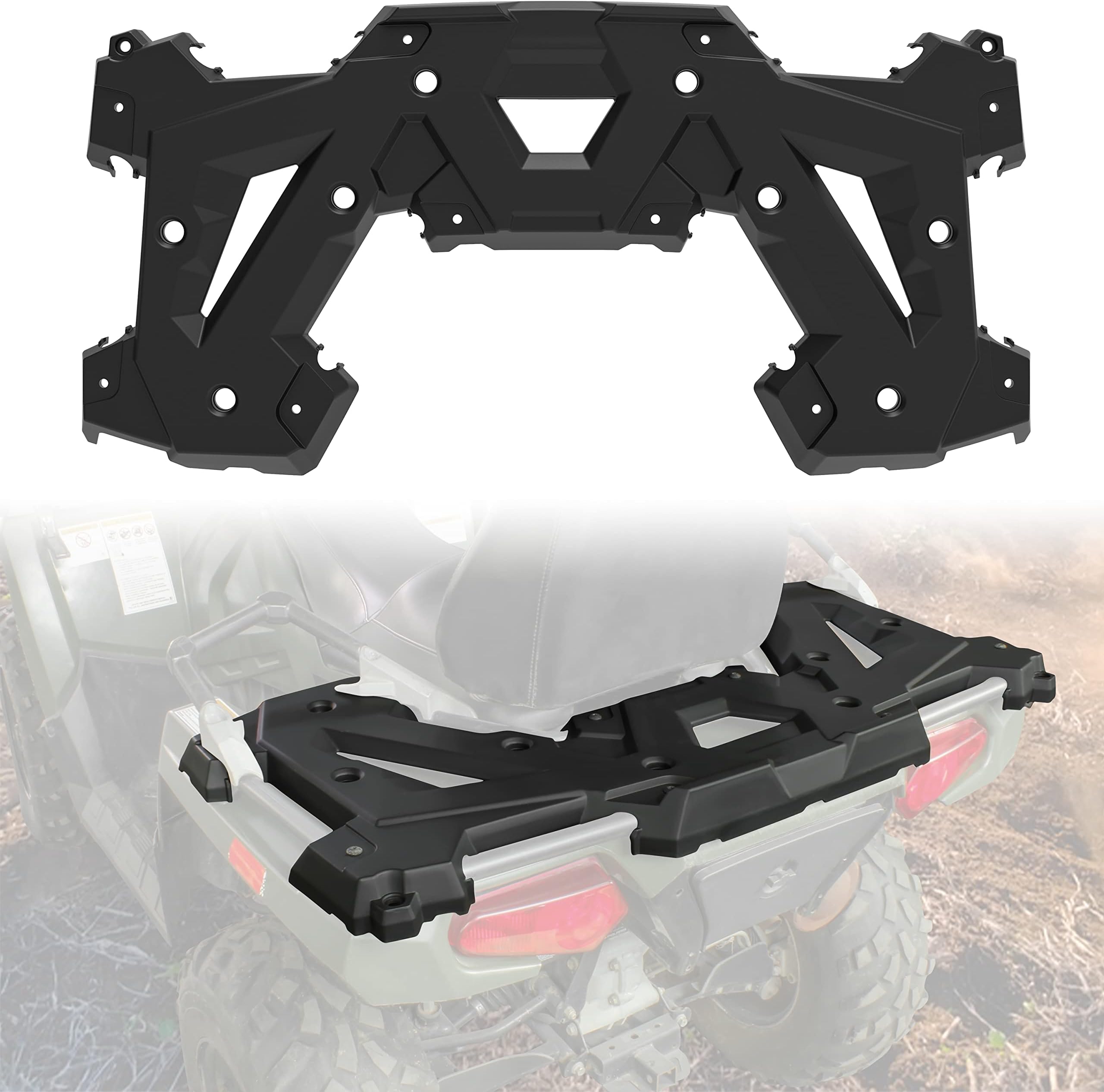 Amazon.com: Polaris 2884843 Black Rear Utility Rack OEM 2021 Sportsman ...