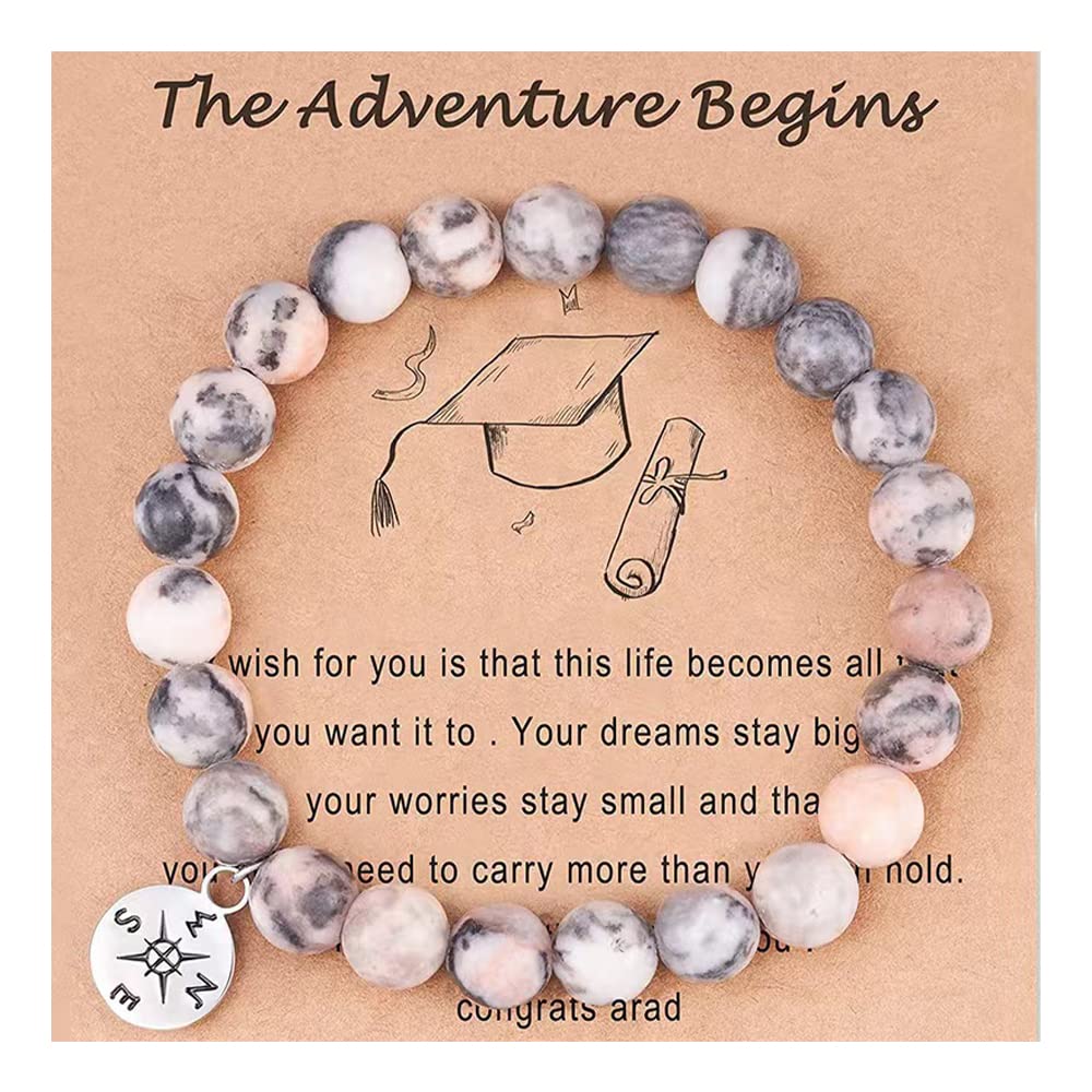 College Graduation Gifts Natural Stone Graduation Bracelet 2024 ...