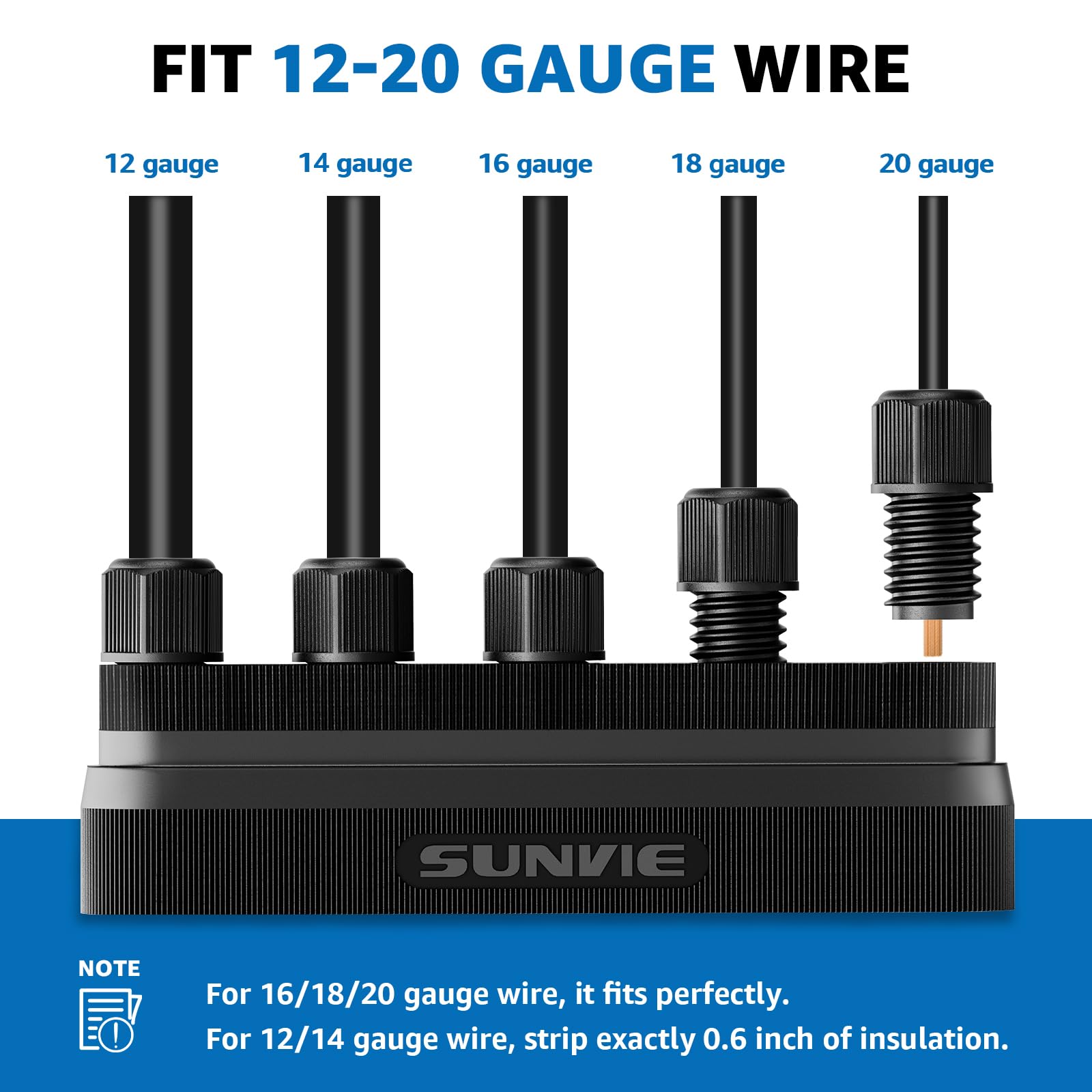 Snapklik.com : SUNVIE Low Voltage Wire Connector 5-Way Landscape ...