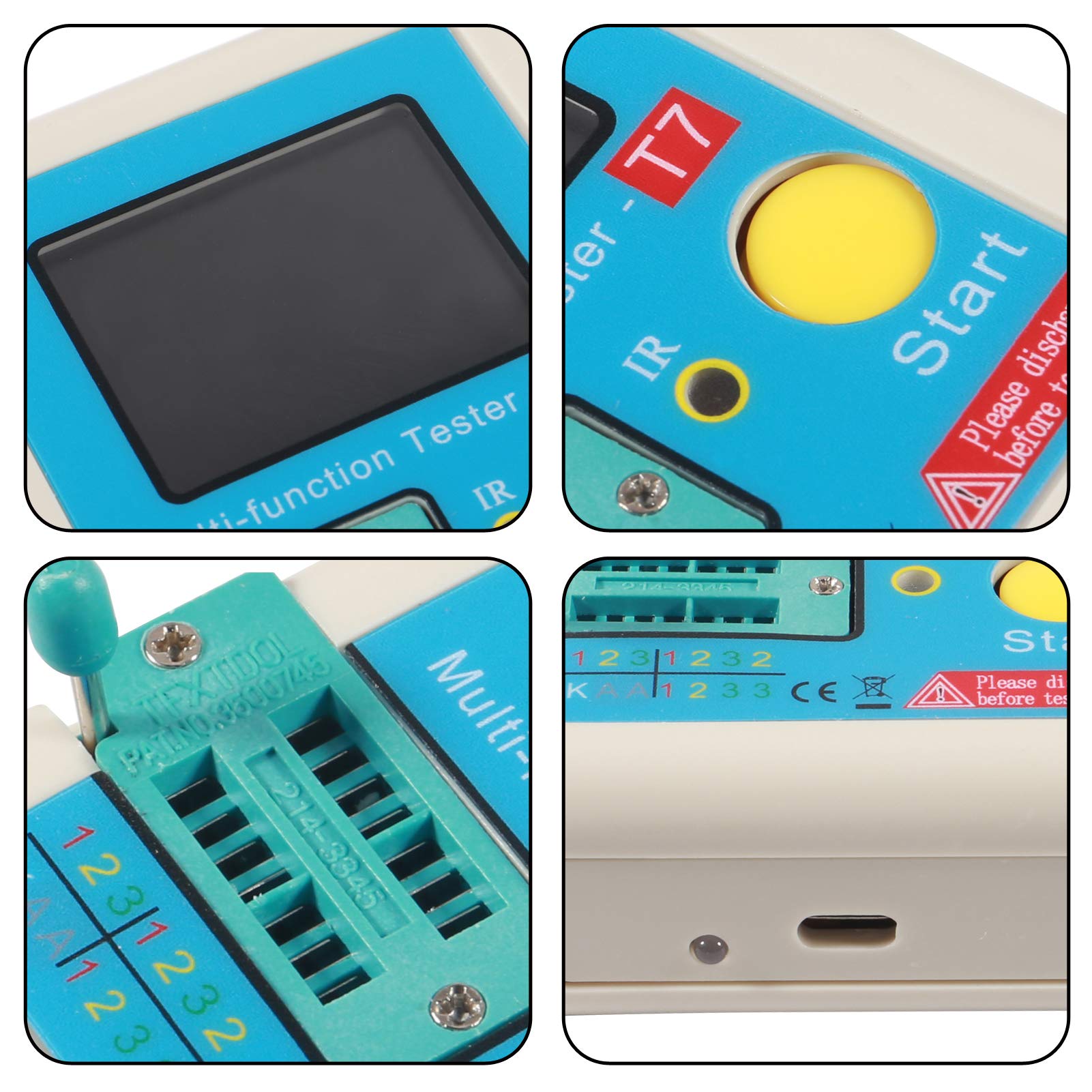 Snapklik.com : LCR-T7 Transistor Tester TFT Diode Triode Capacitance ...