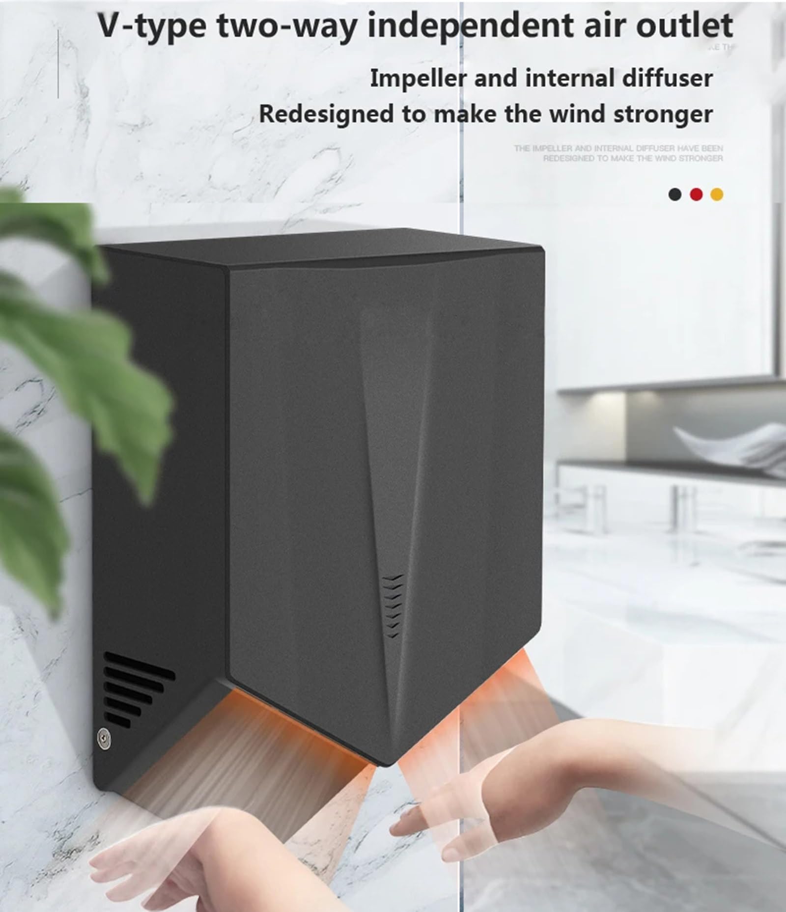 Snapklik.com : Automatic Hand Dryer, High-Speed Commercial Hand Dryer ...