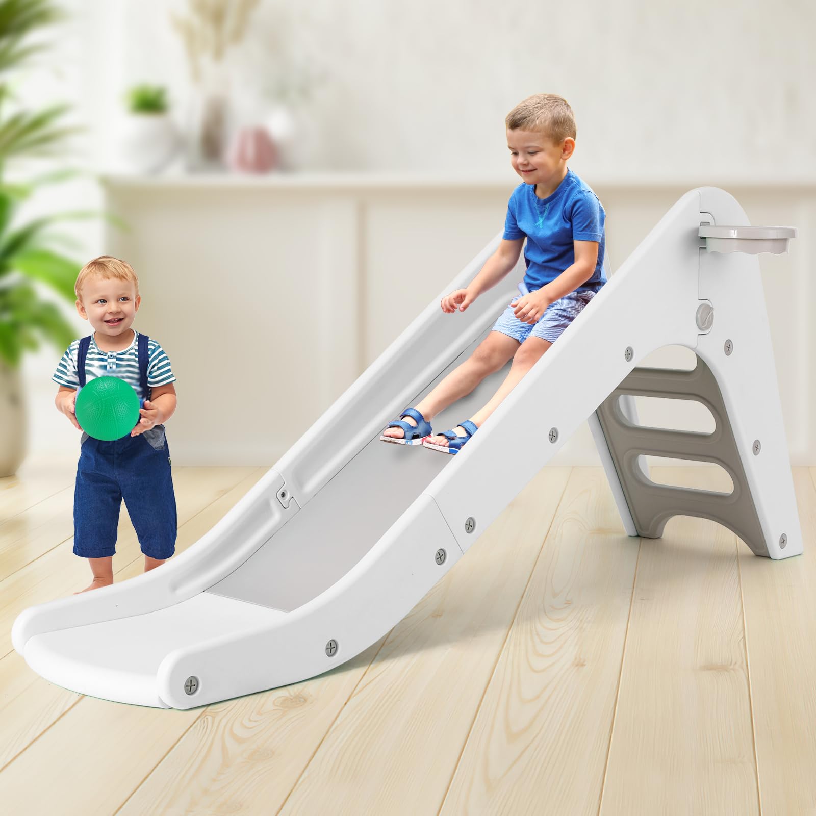 Snapklik.com : MAMIZO Freestanding Toddler Slide, Kid Slide Climbing