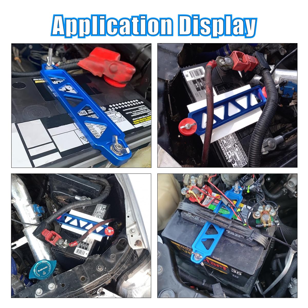 Snapklik.com : Battery Hold Down Bracket, Battery Tray Aluminum Alloy ...