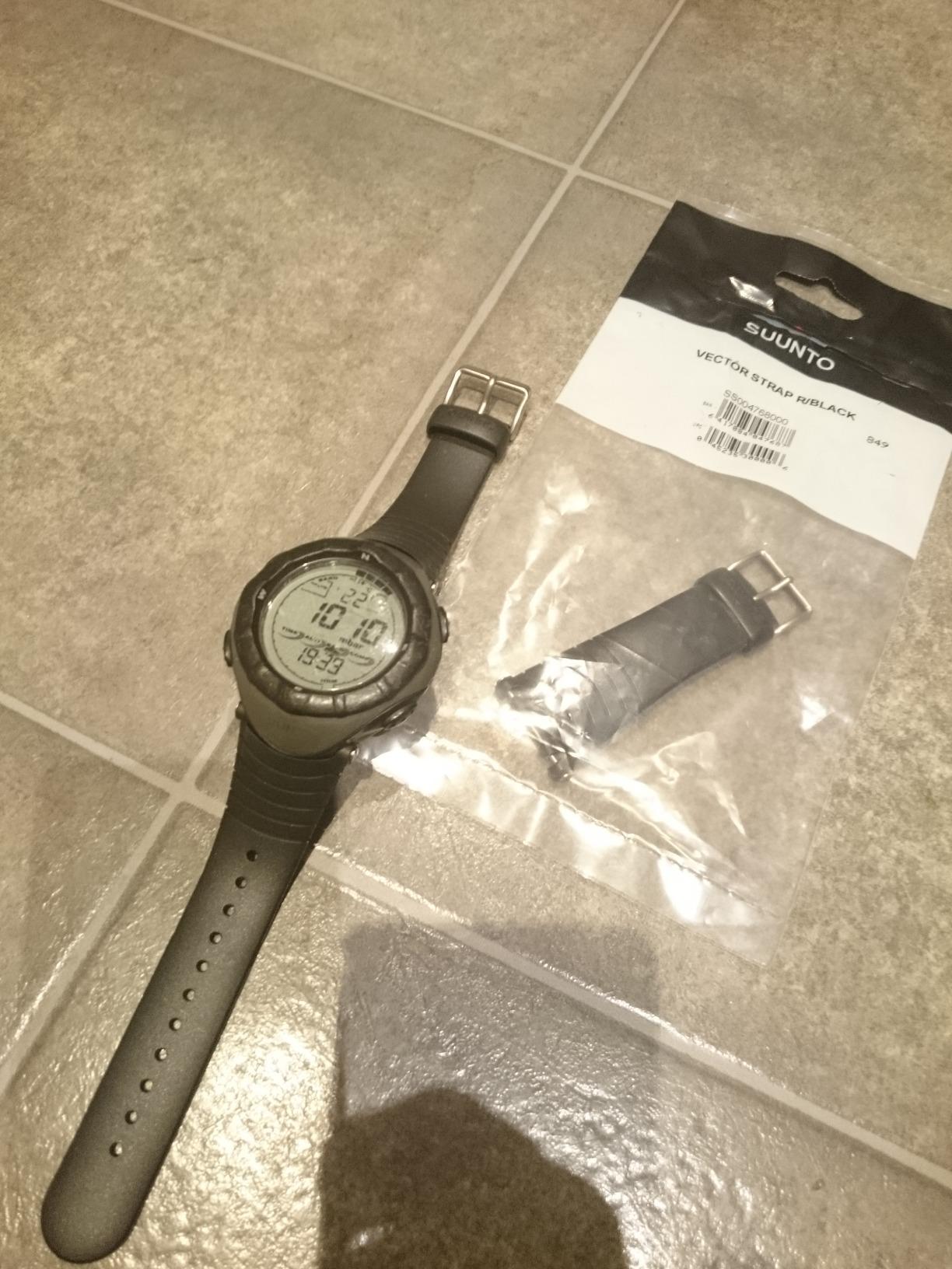 Suunto Vector Strap R Accessories-Black, One Size SS004768000 : Amazon ...