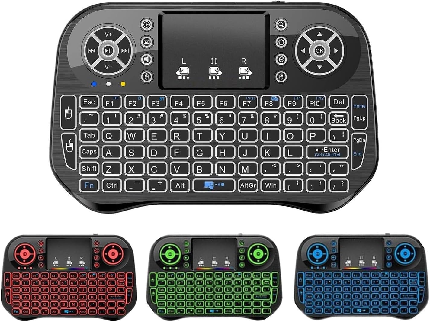 Amazon.in: Buy ELECTRO WOLF Bluetooth + 2.4G Wireless Dual Mode Mini Keyboard Remote Control ...