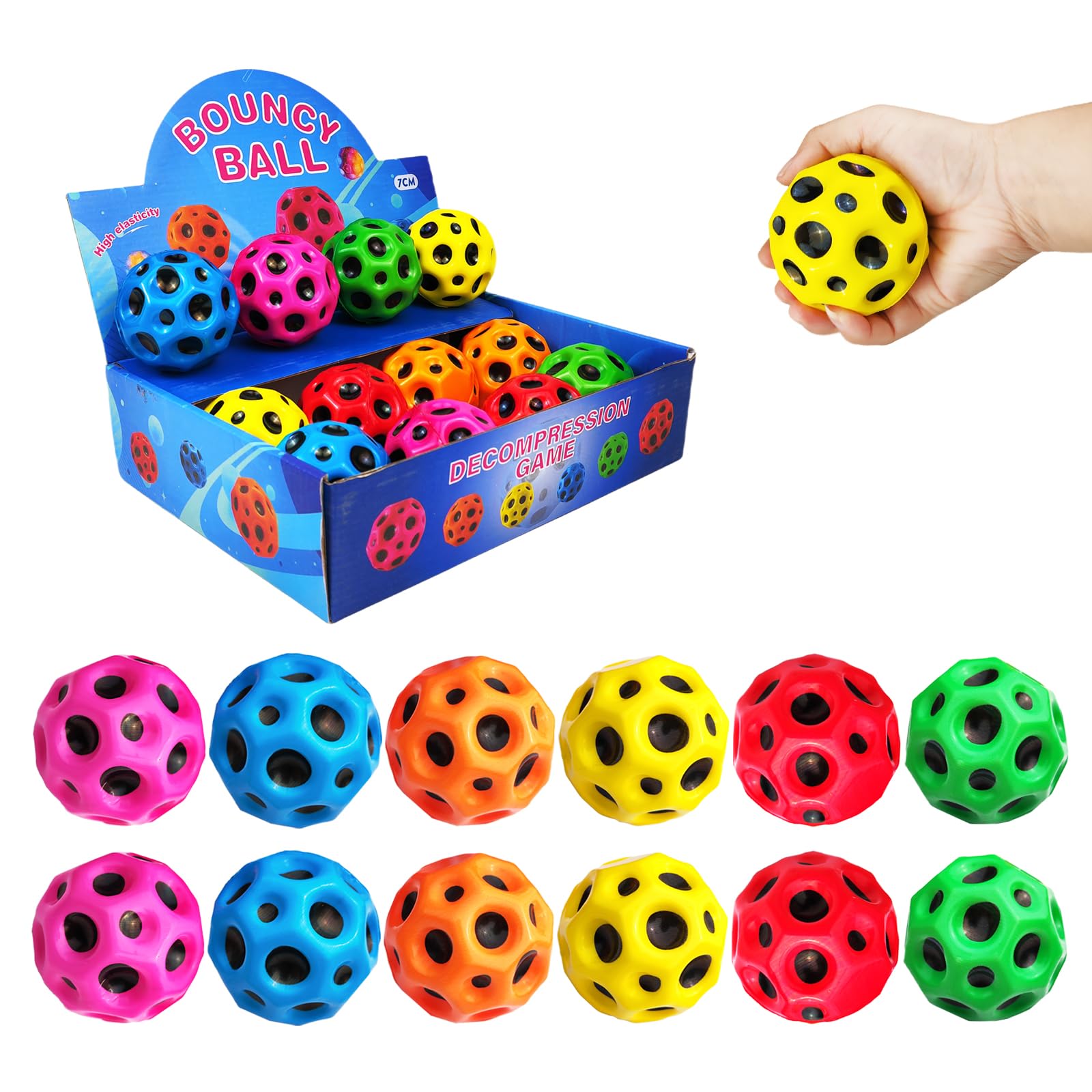 Snapklik.com : ZHEBAG Bouncy Ball, Colorful Big Super Bouncy Astro ...