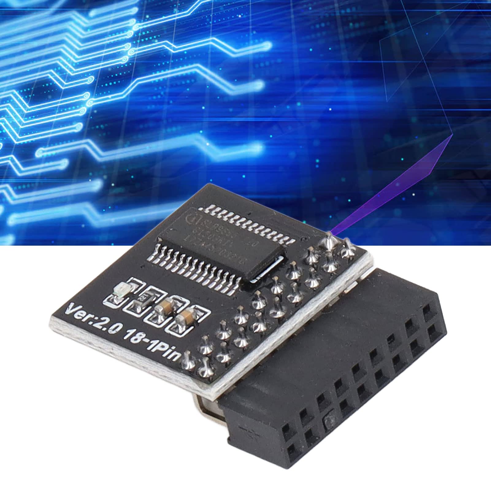 Buy TPM2.0 Module, Black 18 Pin TPM2.0 Security Module WIN11 Upgrade ...