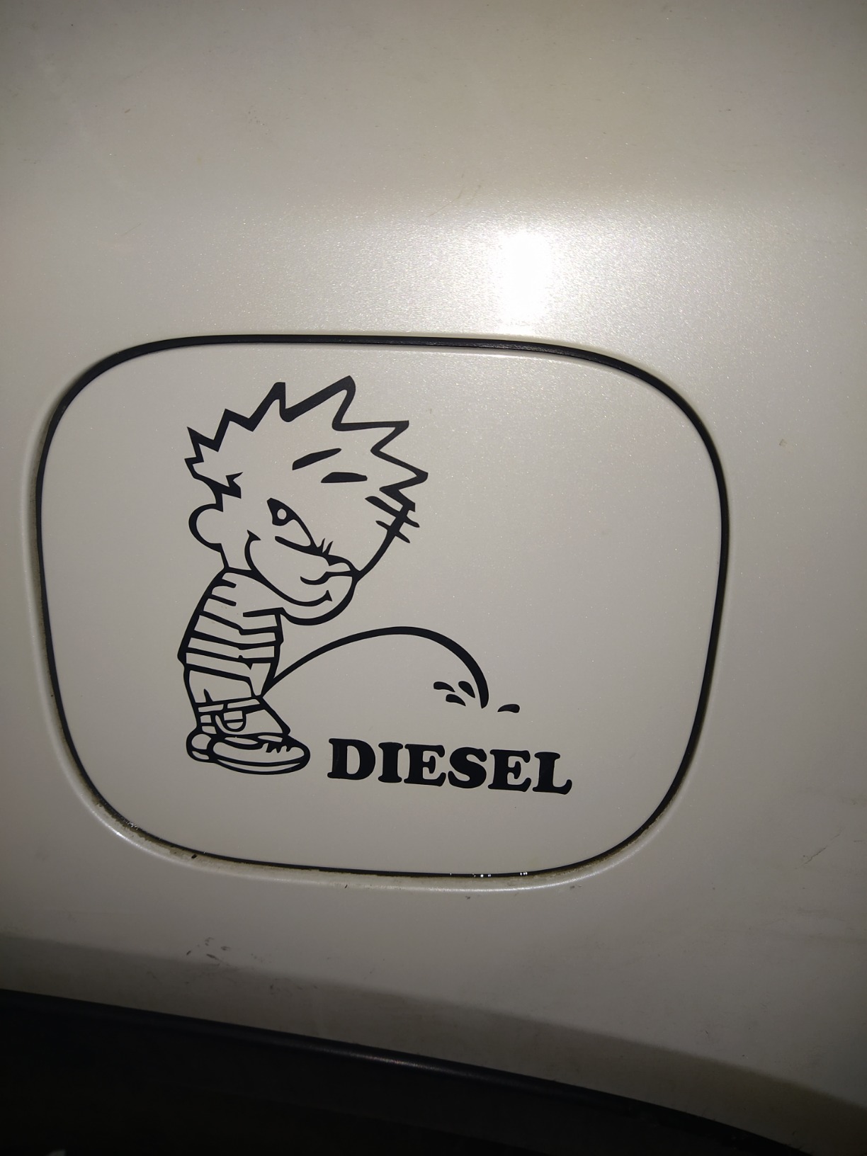Onlinemart Funny Boy Peeing Diesel Universal Stickers for all Car (11 ...