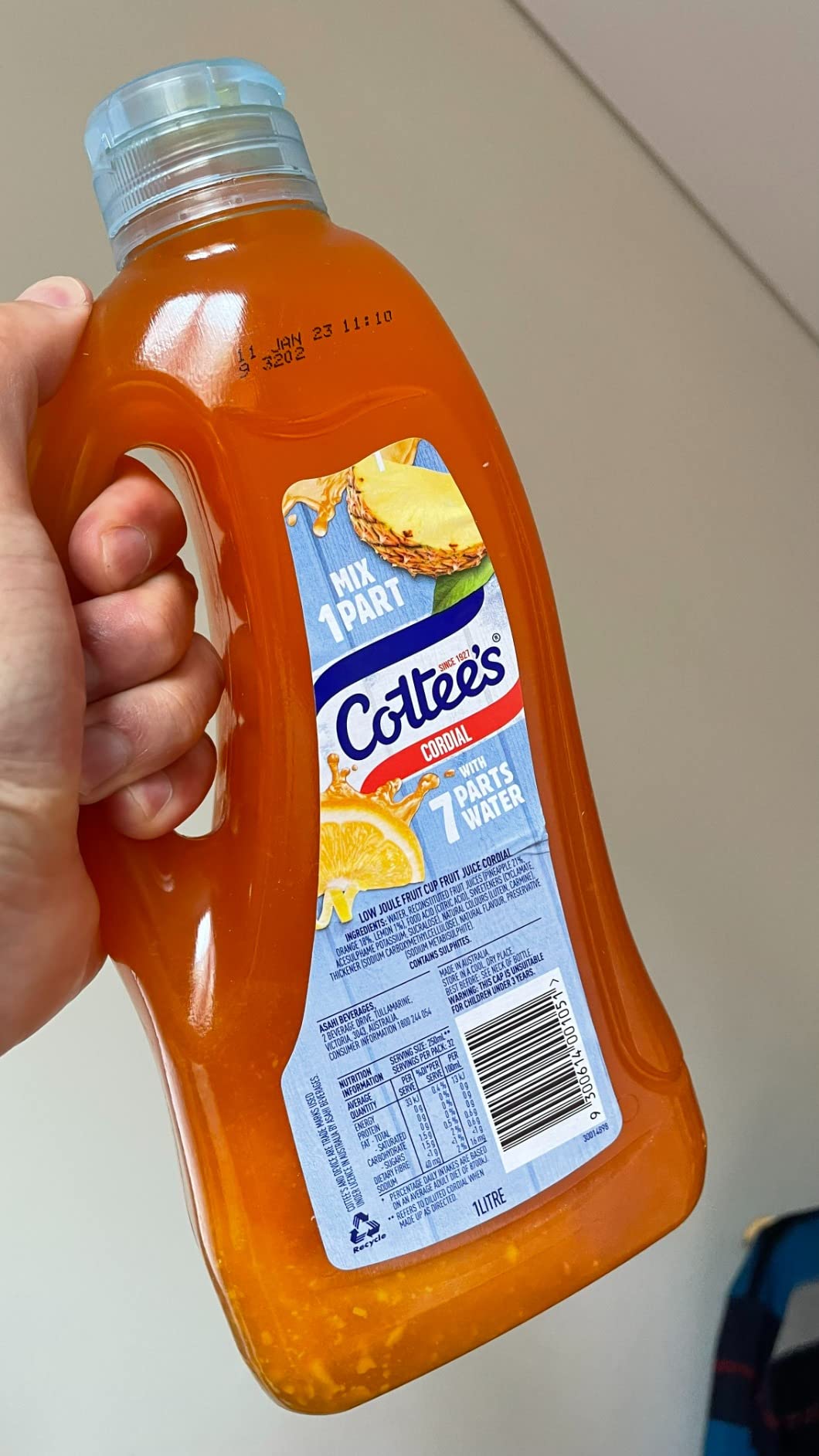 Cottees Apple and Raspberry No Added Sugar Concentrate Cordial, 1L ...