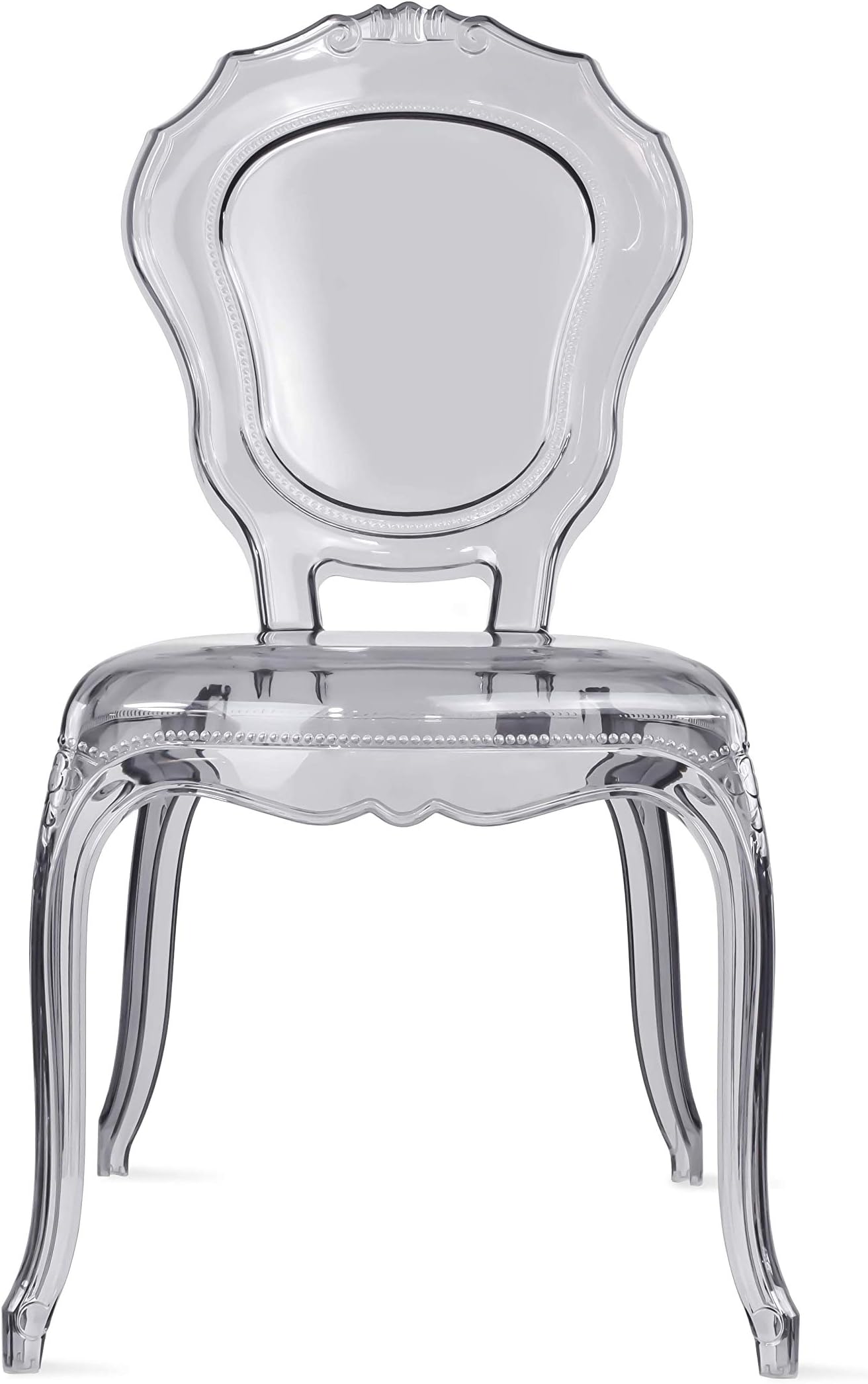 Amazon.com - 2xhome Belle Transparent Vanity Mid Century Ghost Chair ...