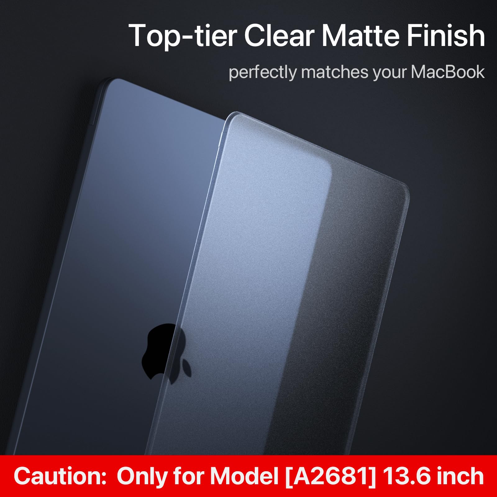 Soonjet Compatible with MacBook Air 13.6 inch Case M2 & Keyboard Cover ...