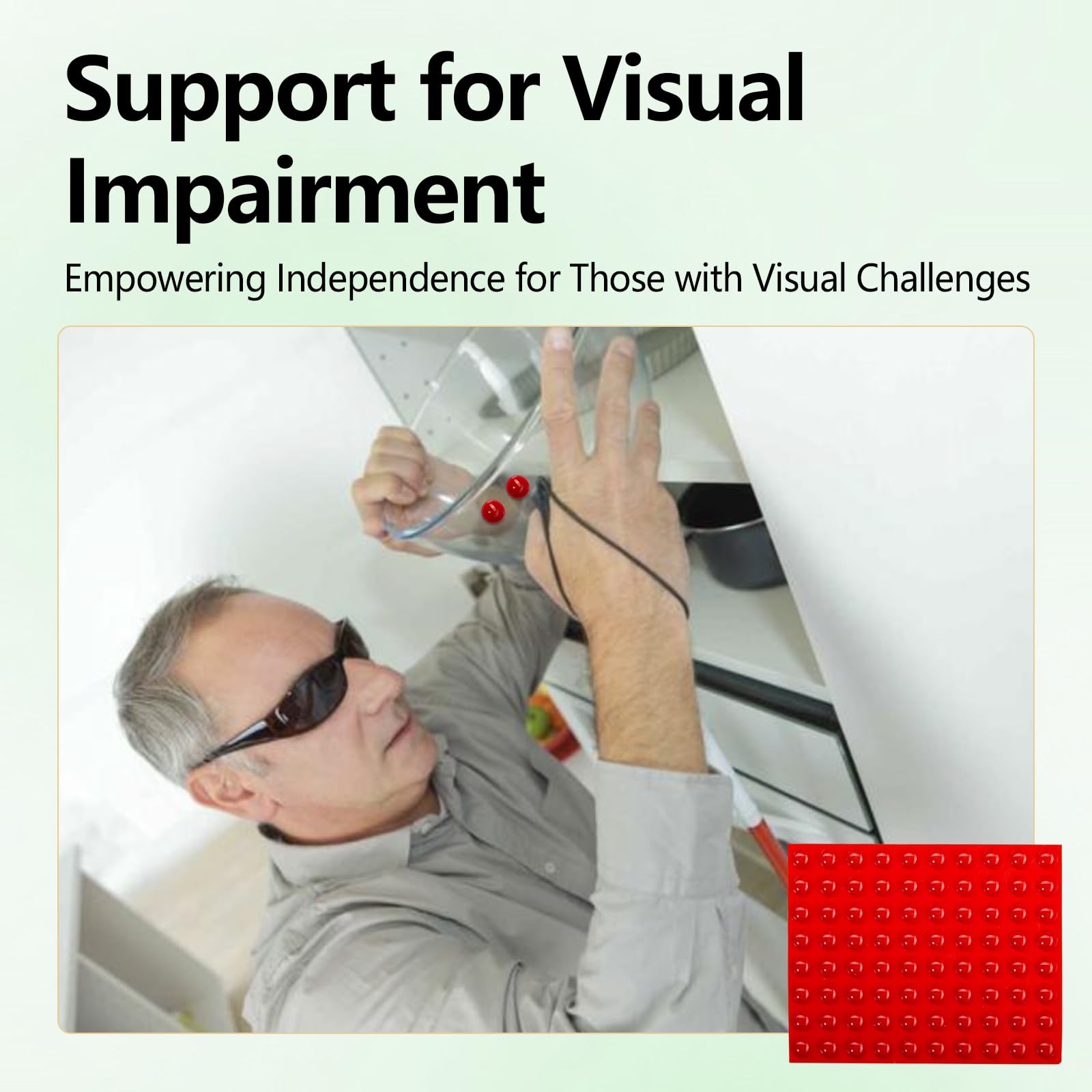 Snapklik.com : 144Pcs Bump Dots For Visually Impaired Mix Red Silicone ...