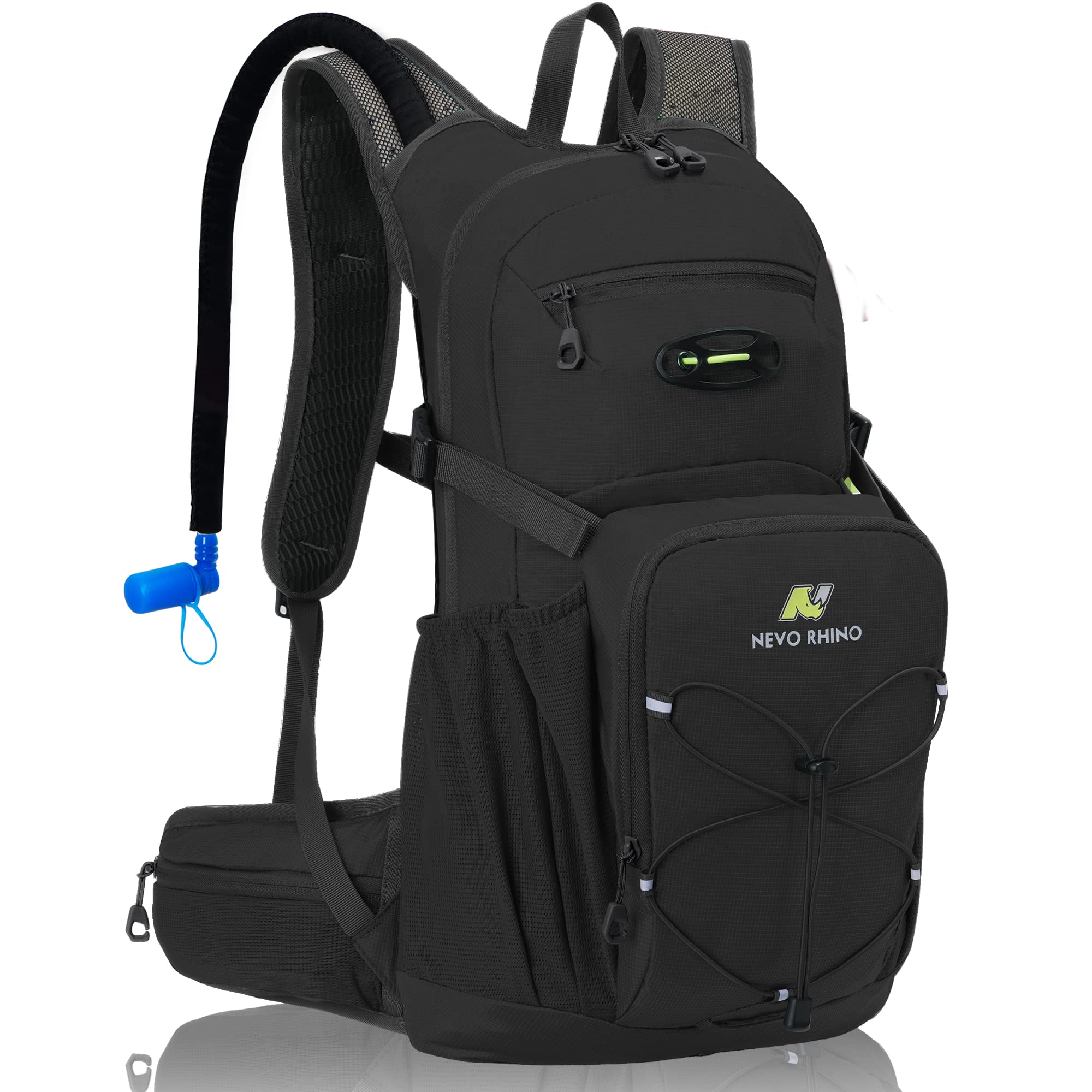 Multipurpose Hydration Backpack with 3L Water Bladder, High Flow Bite ...