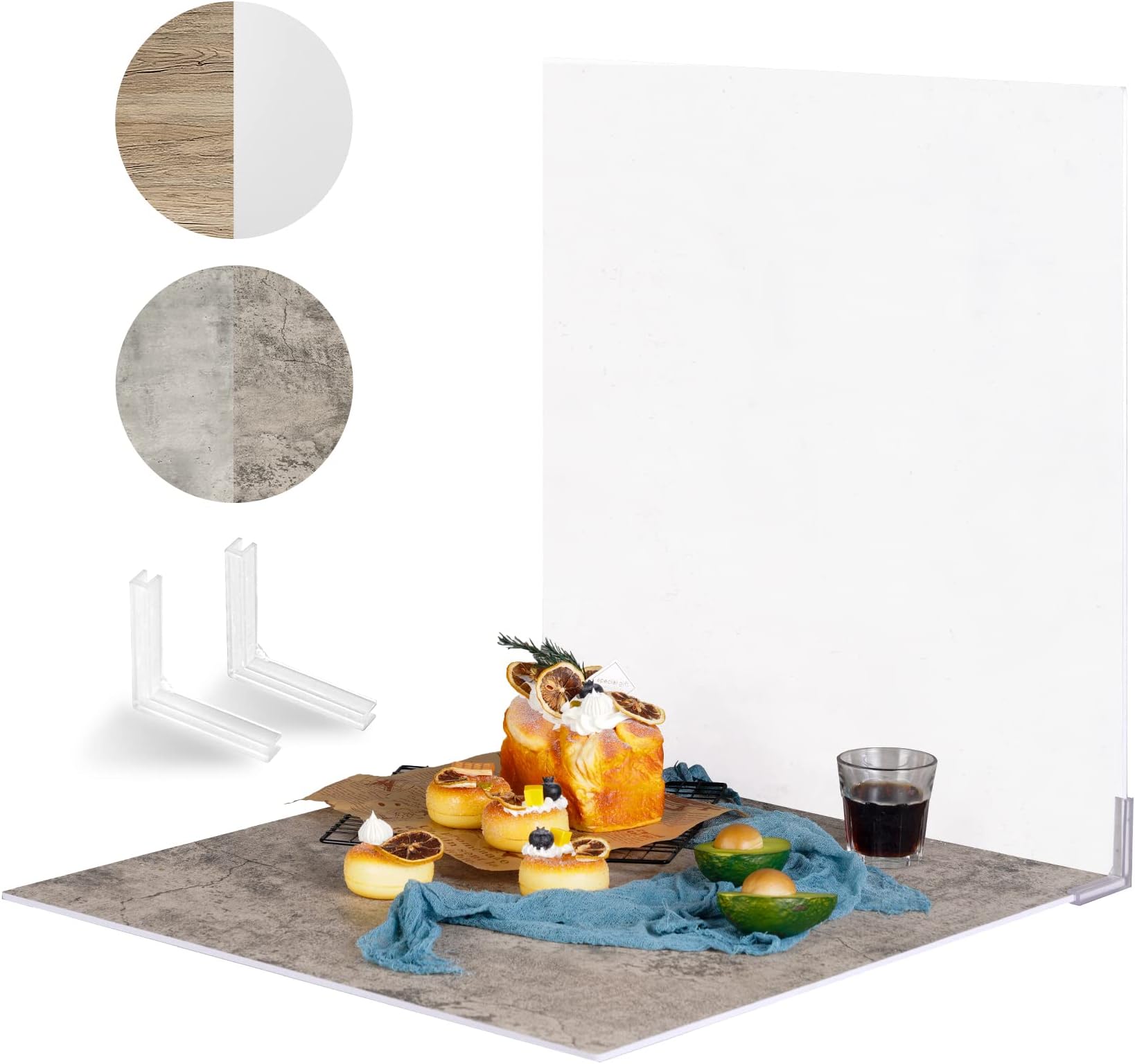 Amazon.com : Goshoot 2x2ft Photo Backdrop Boards Kit,2 in 1 Flat Lay ...