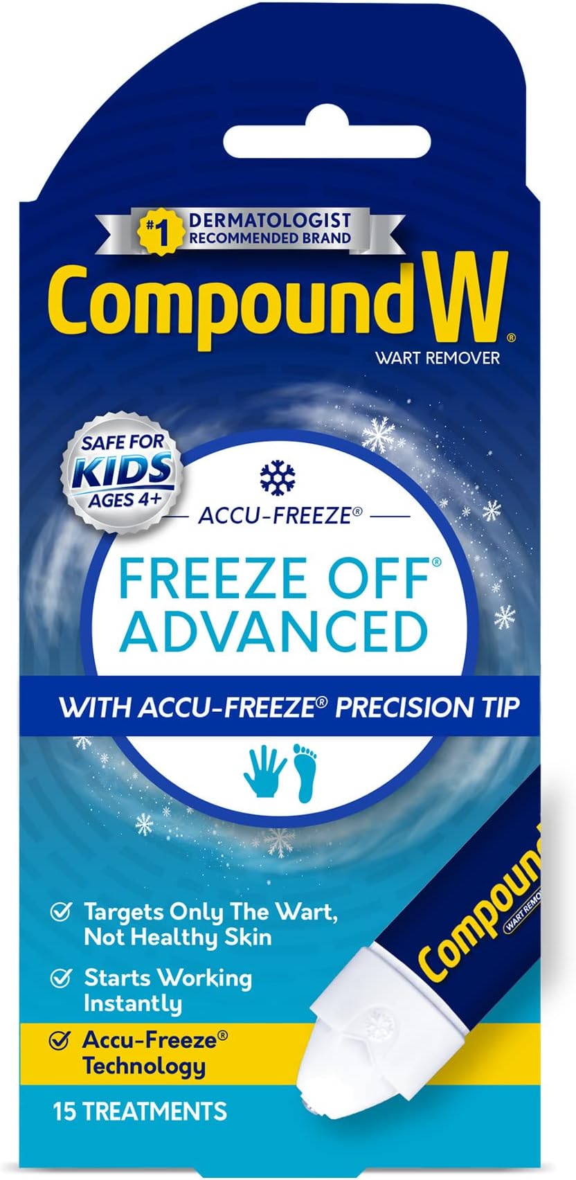 Amazon.com: Compound W Freeze Off Advanced Wart Remover with Accu ...