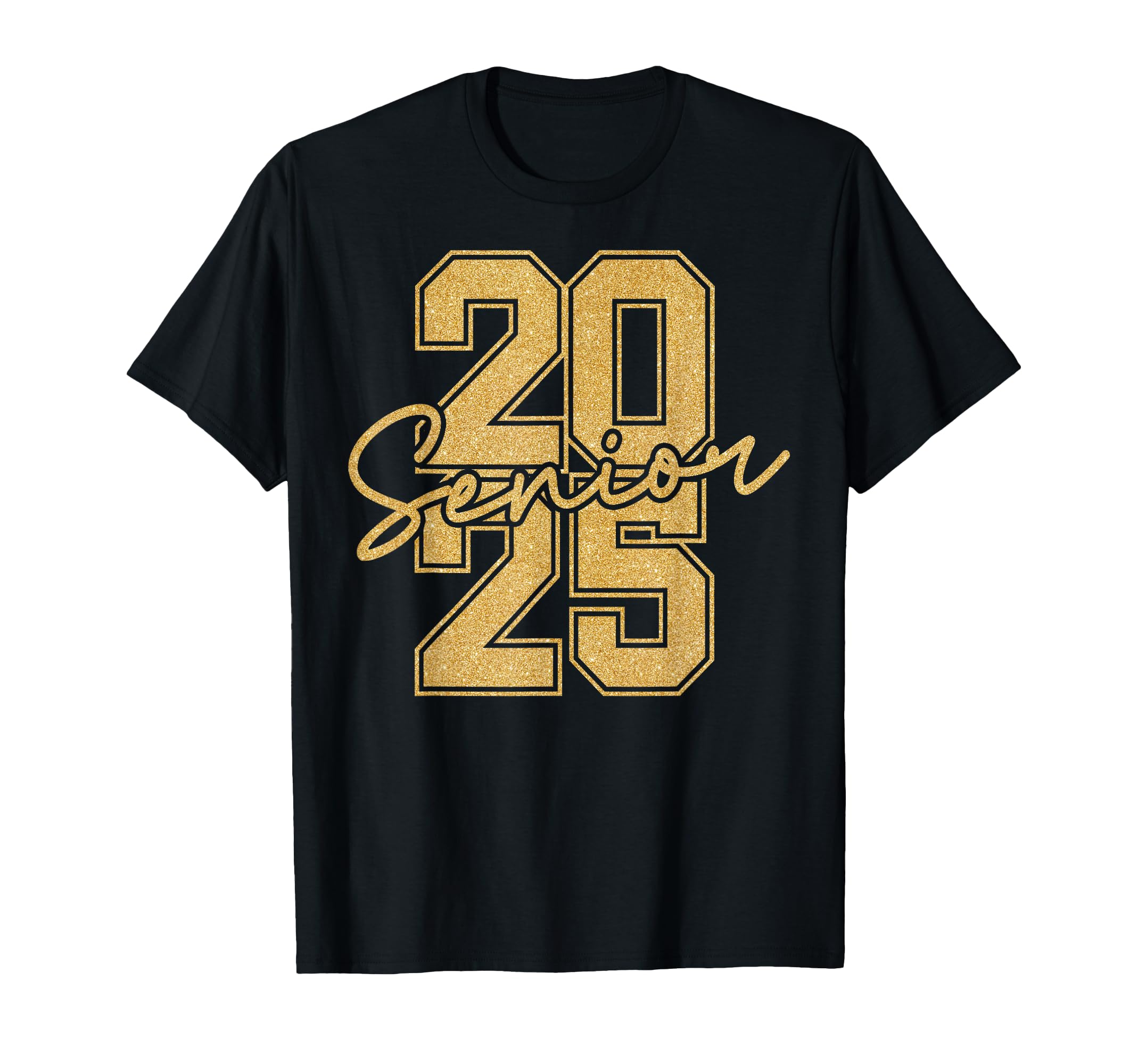 Amazon.com: Senior 2025 Class of 2025 Gold Black Senior Graduation Gift T-Shirt : Clothing ...