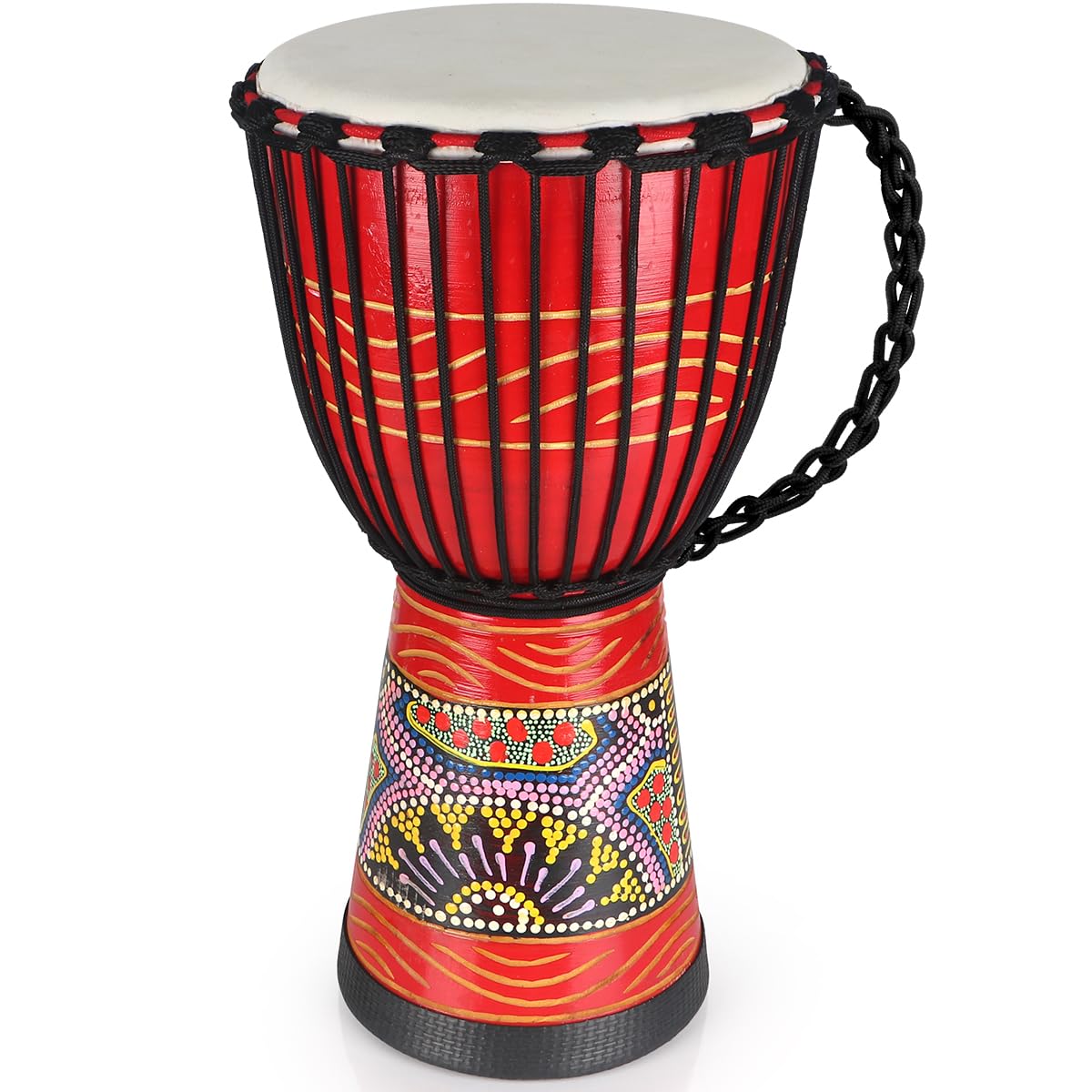 Snapklik.com : Lotmusic African Djembe Drum, Standard 10 Hand-Carved ...