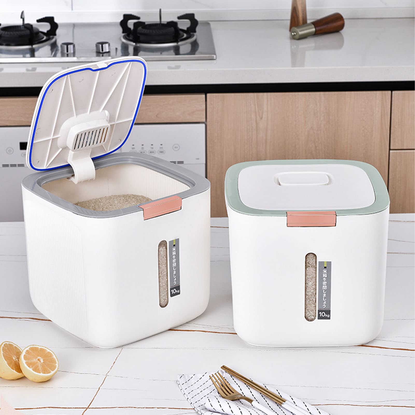 DENEST Plastic Rice Grain Storage Box 10Kg Sealed, 50% OFF