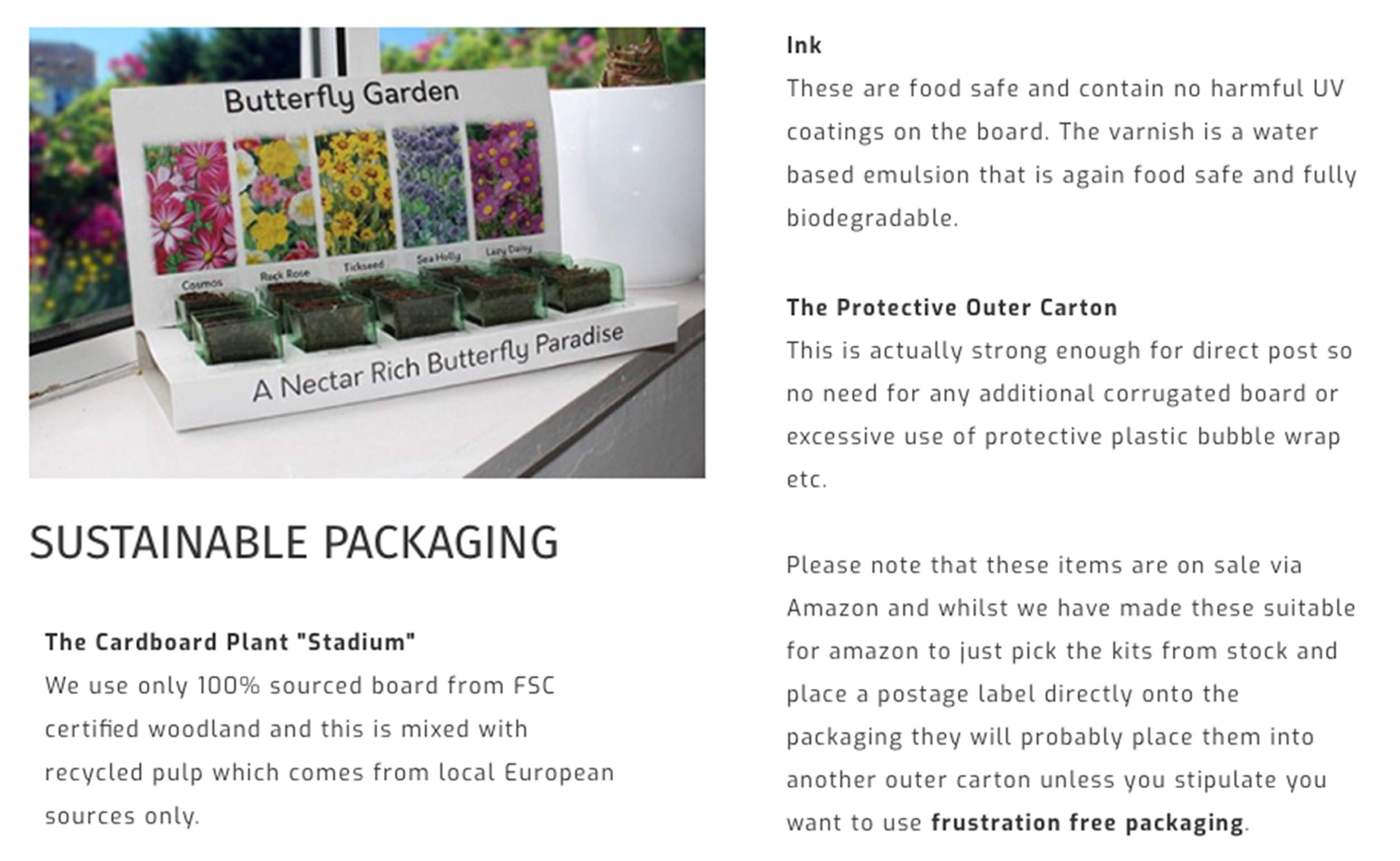 Butterfly Garden Grow Your Own Wild Flowers at Home Kit. Attract ...