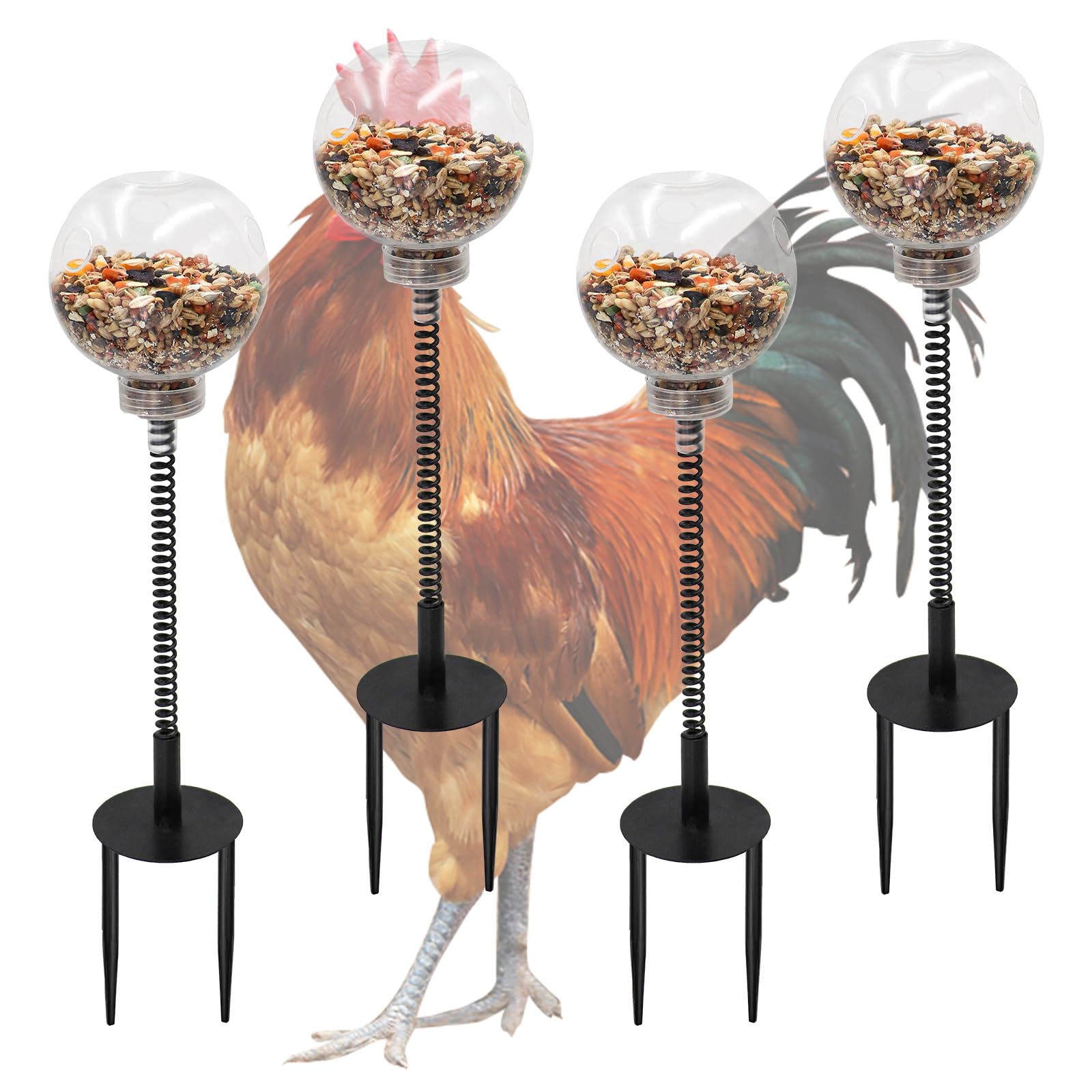 Snapklik.com : Oooct 4 Pack Chicken Peck Toy - Chicken Enrichment Toys