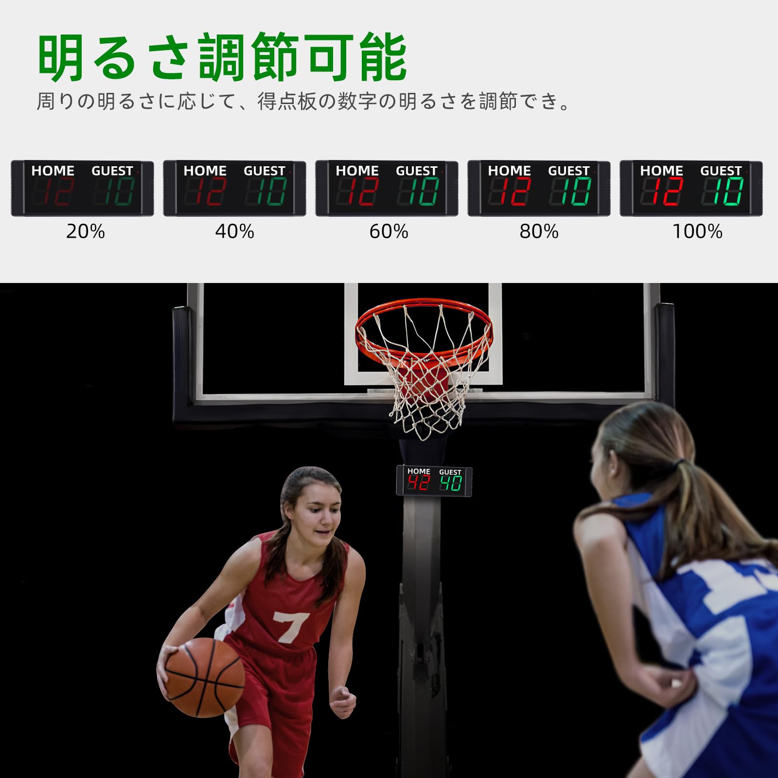 Amazon | Koolertron デジタル得点板 マグネット式 ポータブル 得点